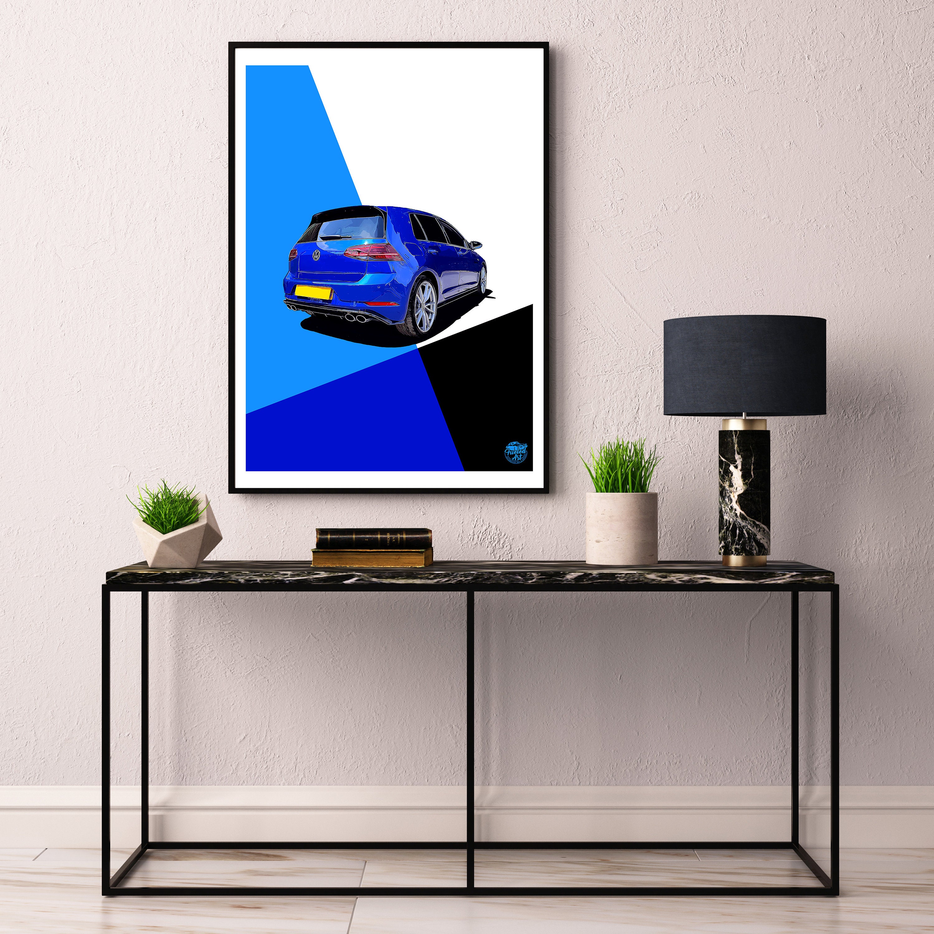 VW Golf Mk7 R Print Vw Golf Mk7 R Poster, Hot Hatch Print, Volkswagen ...