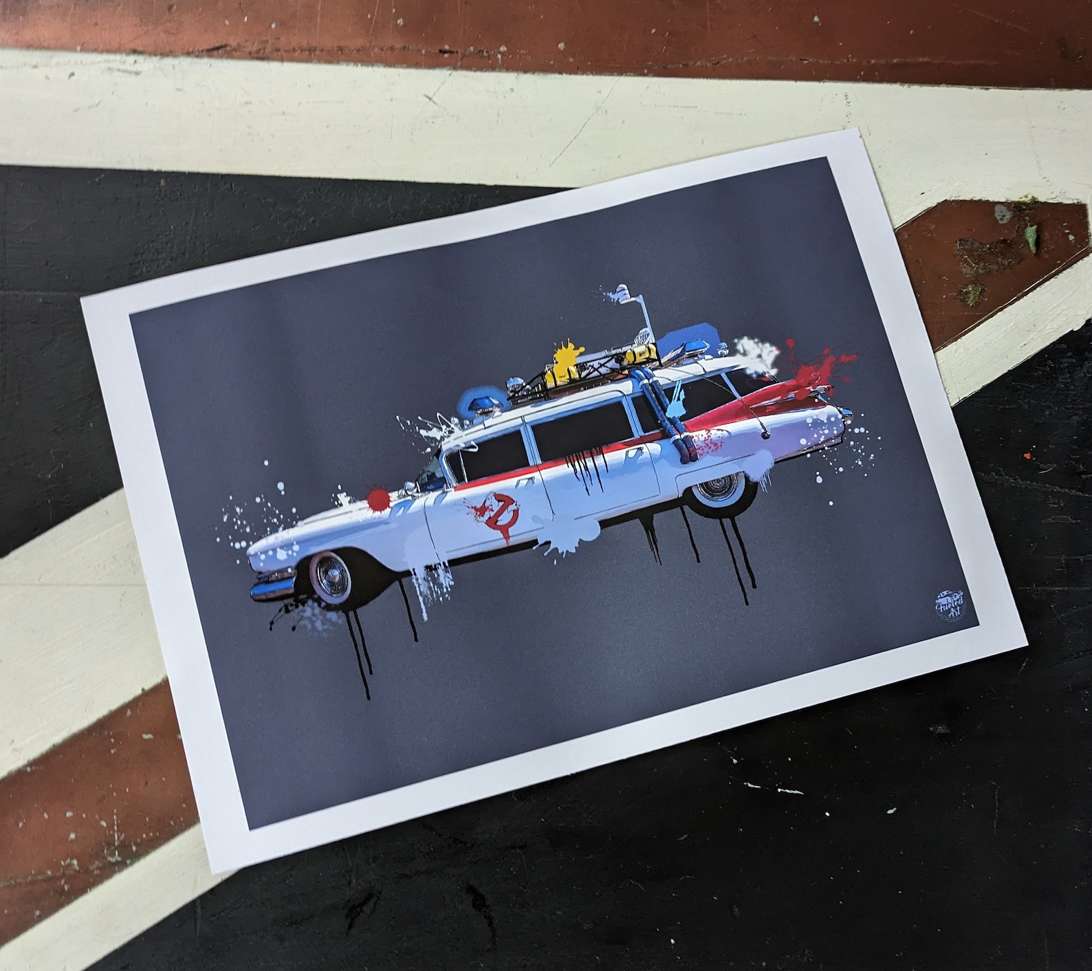 Ghostbusters Ecto 1 Print Ghostbusters Ecto 1 Poster, Ghostbusters Ecto ...