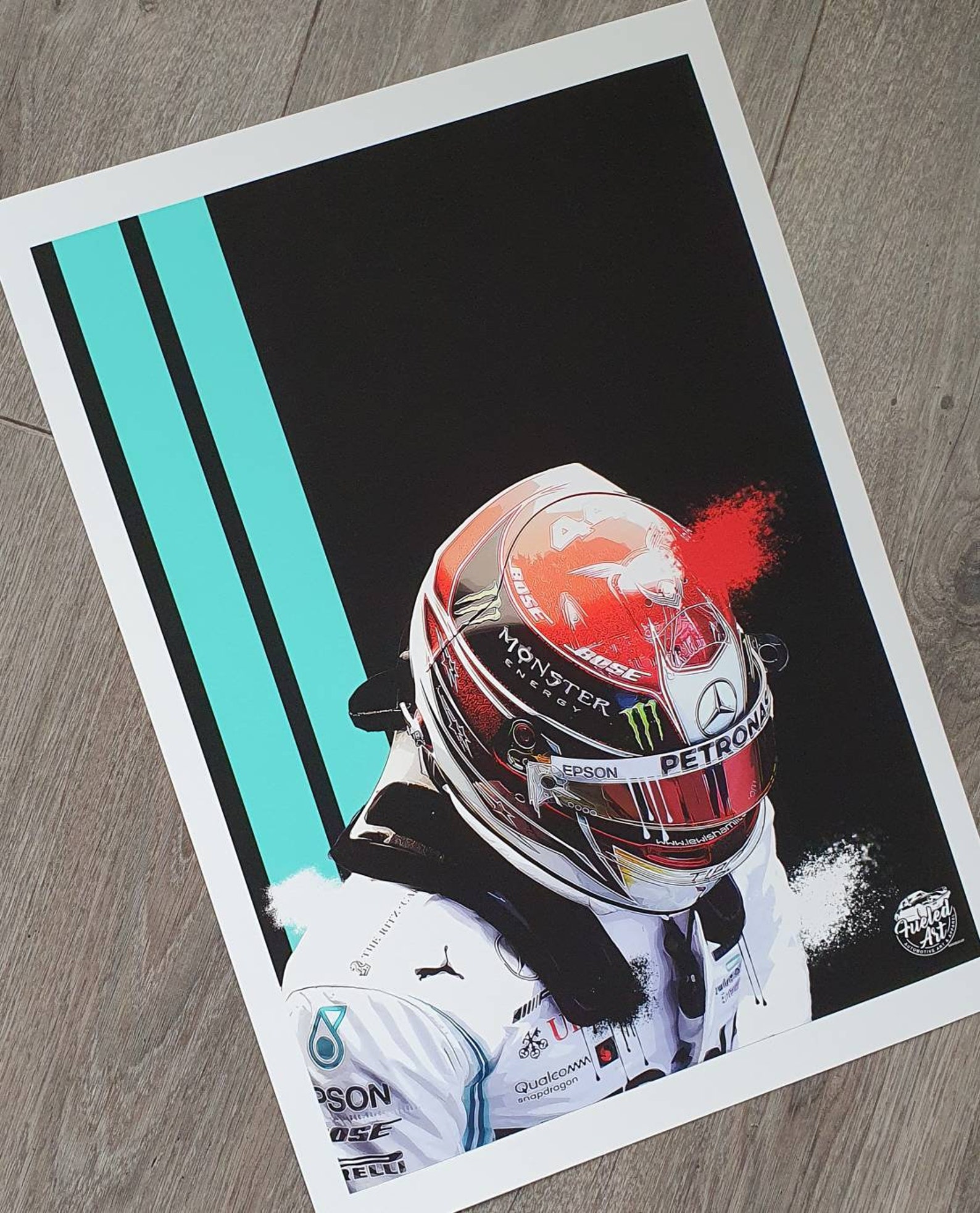 Lewis Hamilton Print Formula 1 Wall Art, Lewis Hamilton Poster, Formula ...