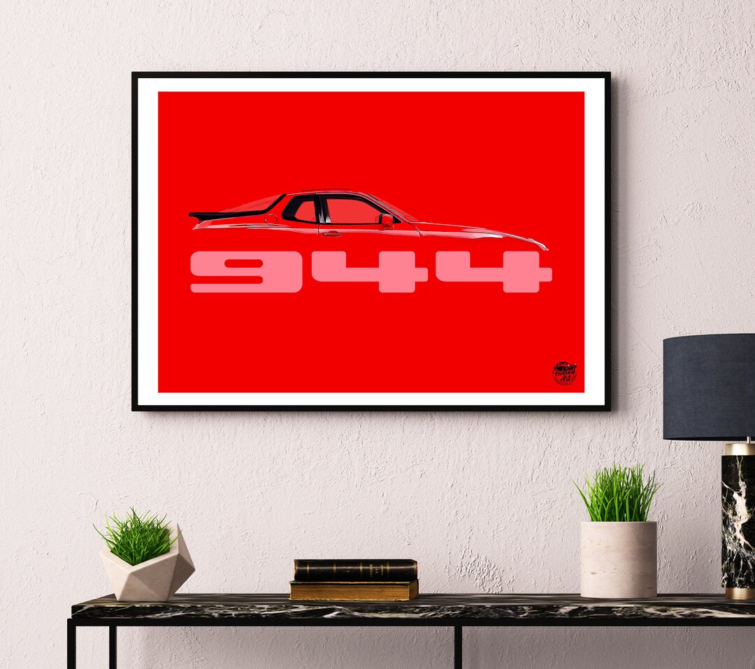 Porsche 944 Print Porsche 944 Wall Art, Porsche Print, Porsche Art, 944 ...