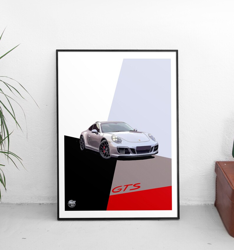 Porsche 911 991 GTS Print Porsche 911 991 GTS Wall Art, Porsche 911 991 ...