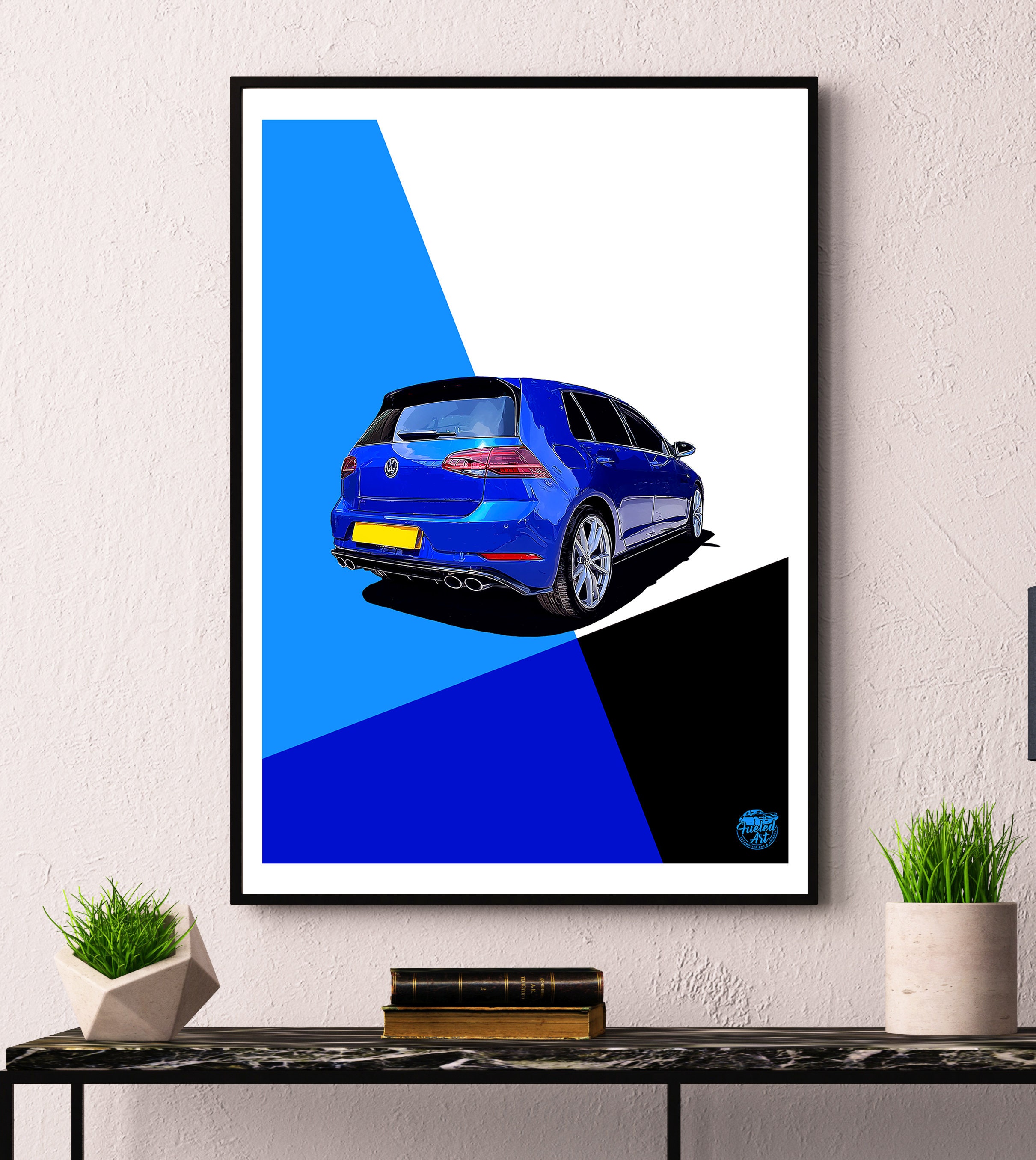VW Golf Mk7 R Print Vw Golf Mk7 R Poster, Hot Hatch Print, Volkswagen ...