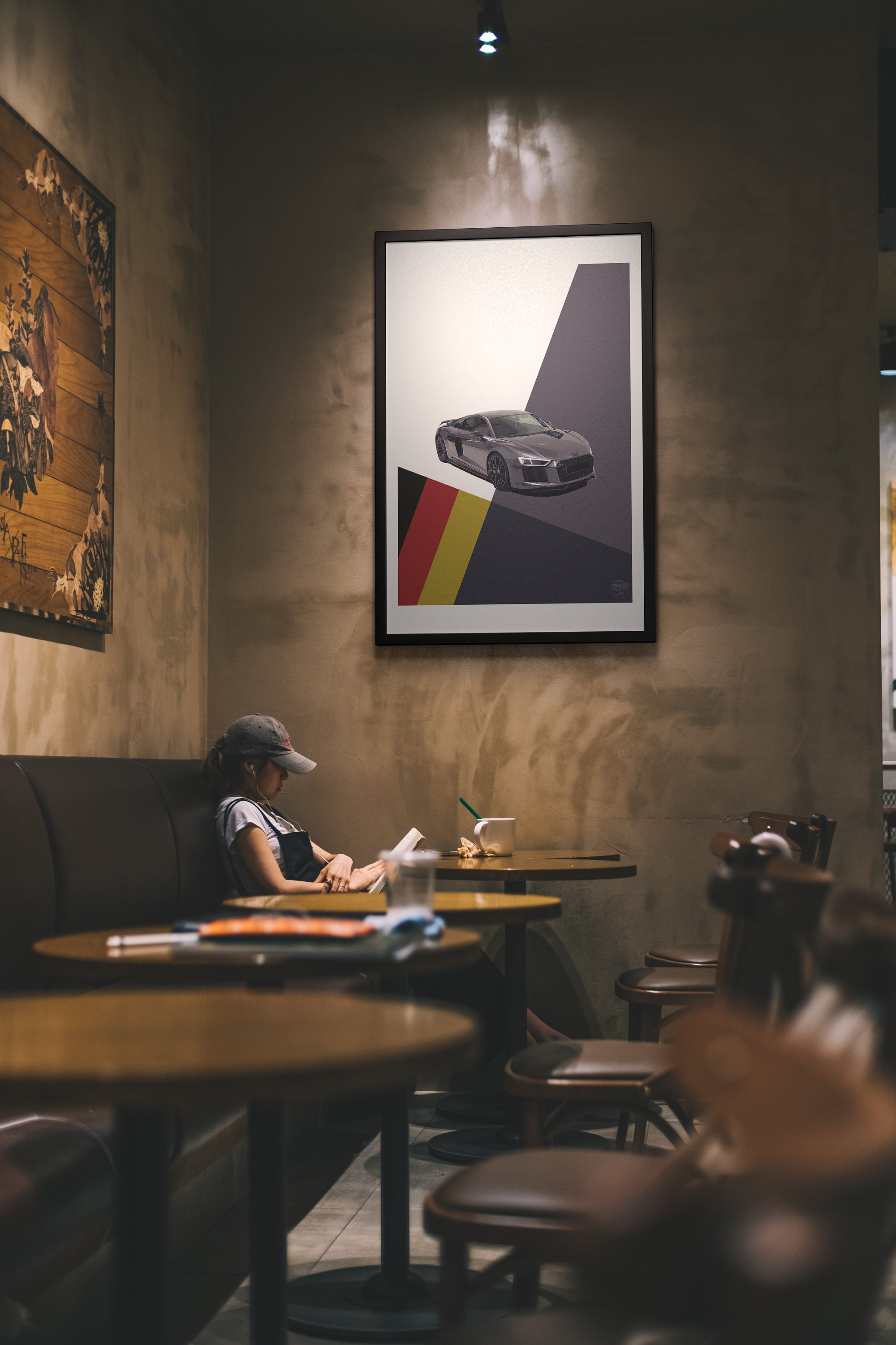 Audi R8 V10 Print Audi R8 Wall Art, Supercar Print, Audi R8 Gifts, Audi ...