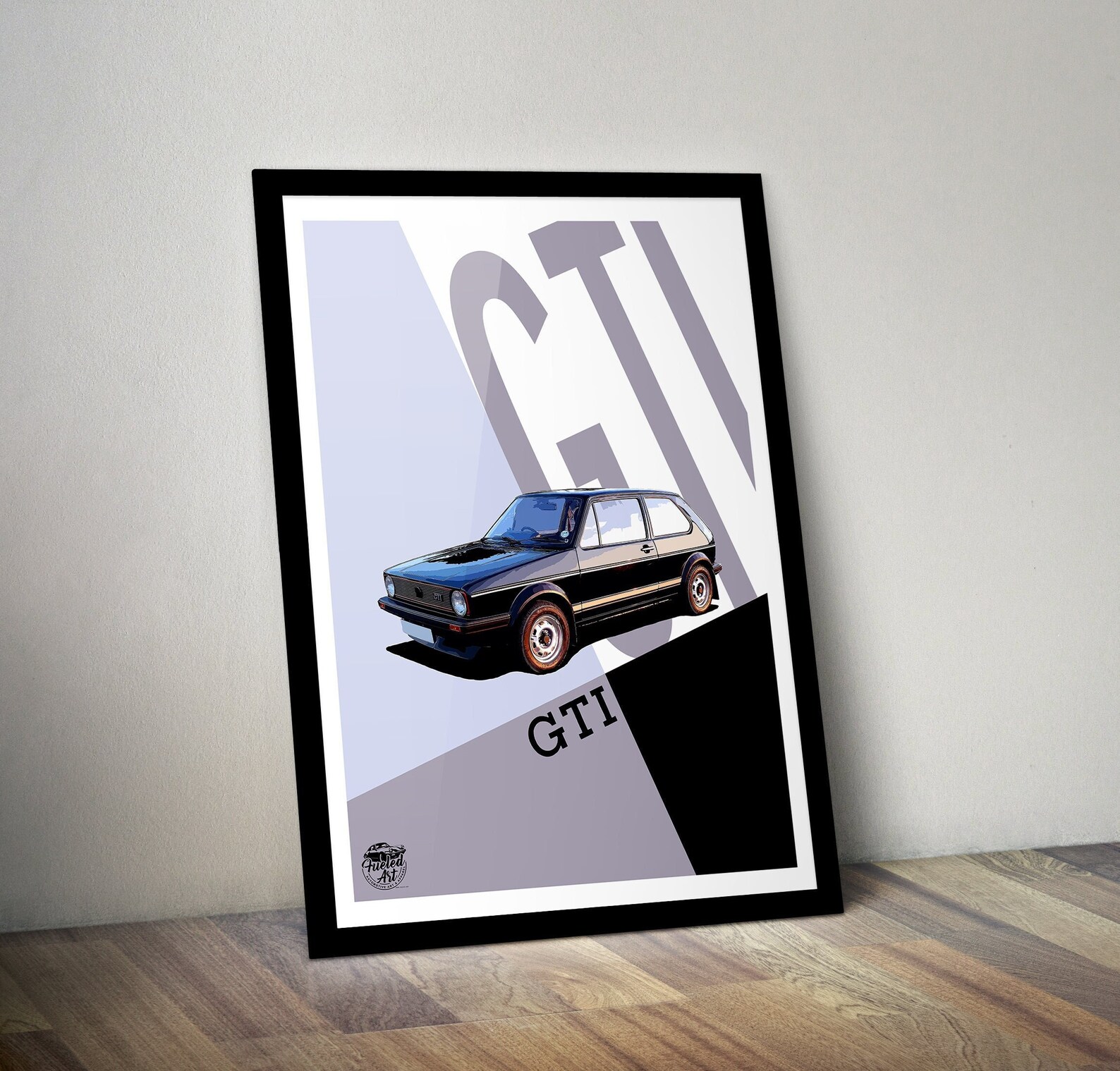 VW Golf Mk1 GTI Print Vw Golf Mk1 GTI Poster, Hot Hatch Print ...