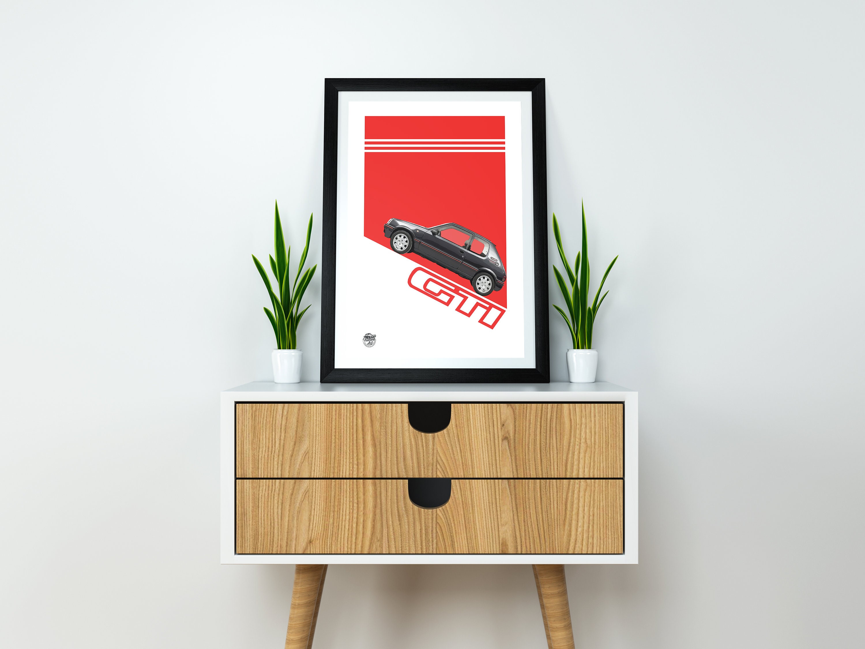 Peugeot 205 GTI Print Peugeot 205 GTI Poster Hot Hatch - Etsy