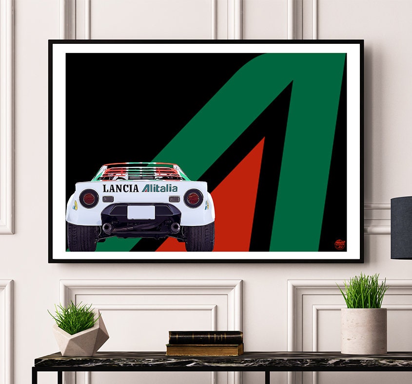 Lancia Stratos Print WRC Rally Print, Lancia Stratos Poster, Motorsport ...