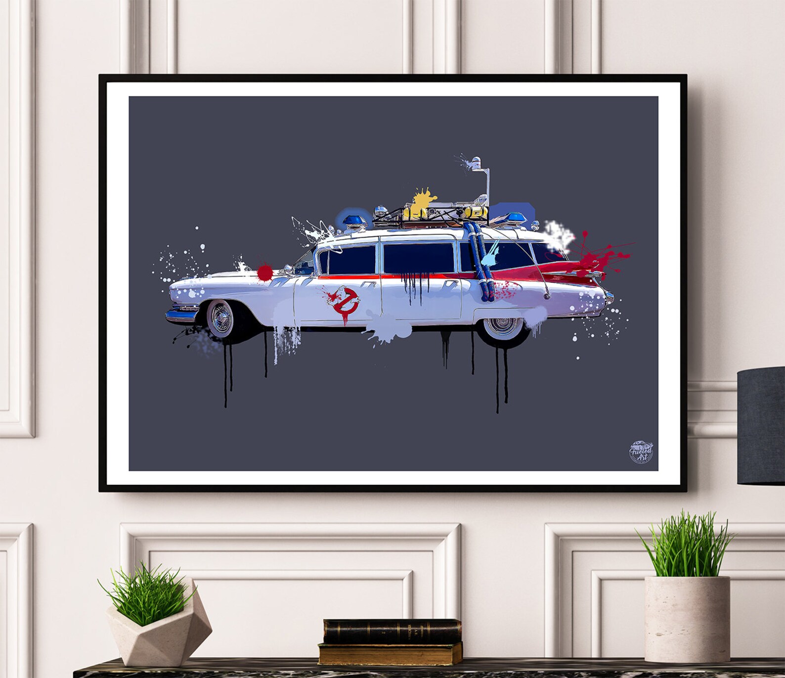 Ghostbusters Ecto 1 Print Ghostbusters Ecto 1 Poster, Ghostbusters Ecto ...