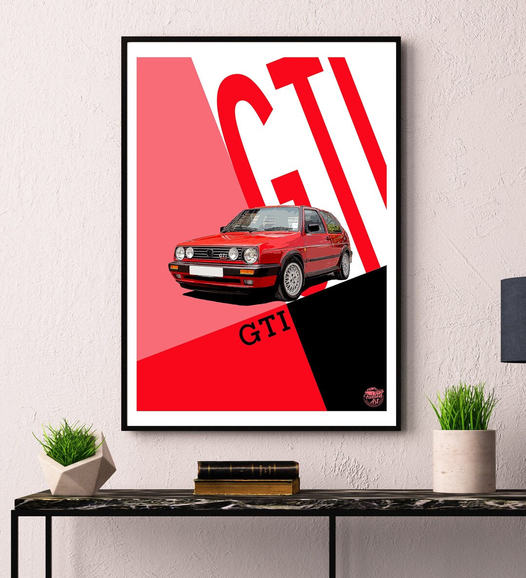 VW Golf Mk2 GTI Print Vw Golf Mk2 GTI Poster Hot Hatch - Etsy Canada