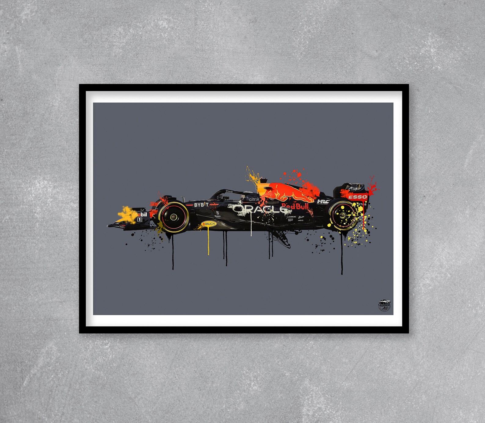 Max Verstappen 2023 Red Bull Print Max Verstappen Artwork, Formula 1 ...