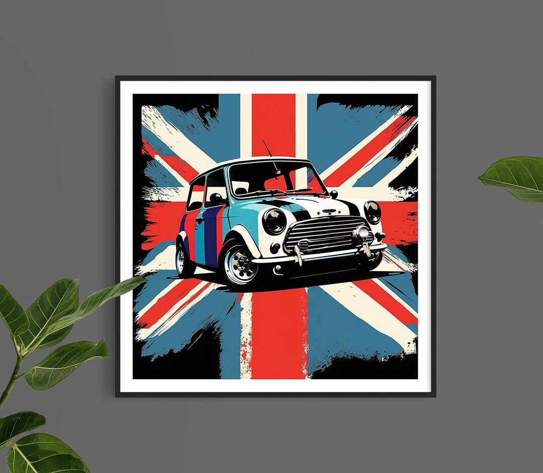 Classic Mini Cooper Print Mini Cooper Wall Art, Mini Cooper Gift, Mini ...