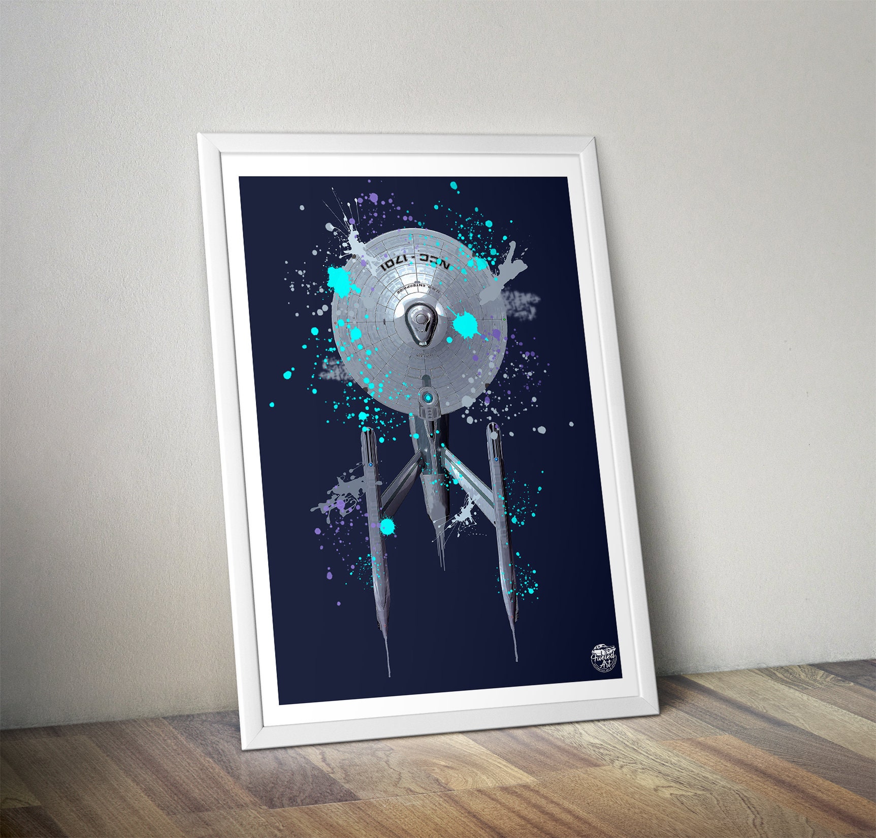 Star Trek USS Enterprise Print Vintage Movie Poster, USS Enterprise ...