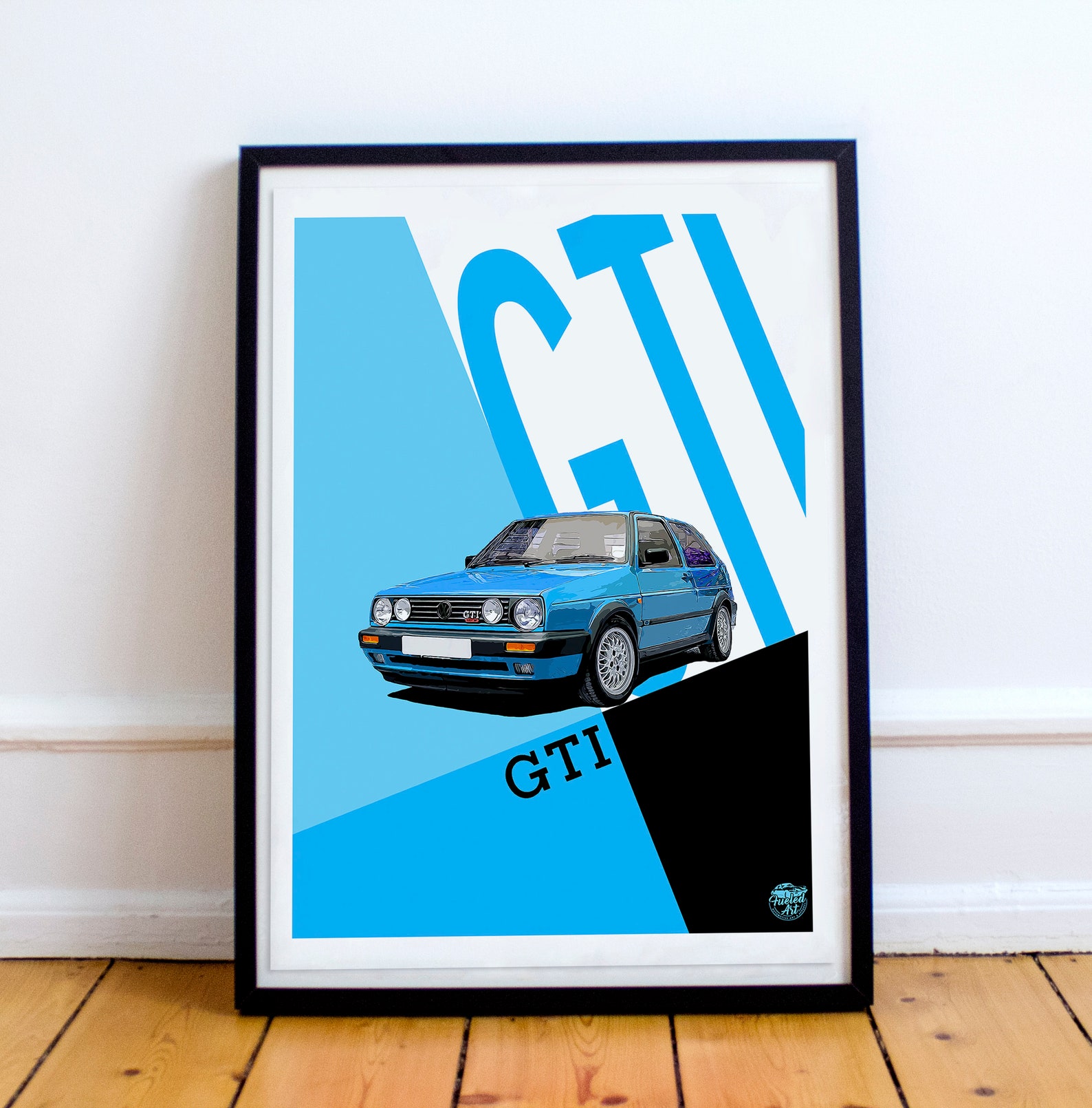 VW Golf Mk2 GTI Print Vw Golf Mk2 GTI Poster, Hot Hatch Print, Volkswagen Golf Gti Print, Vw ...