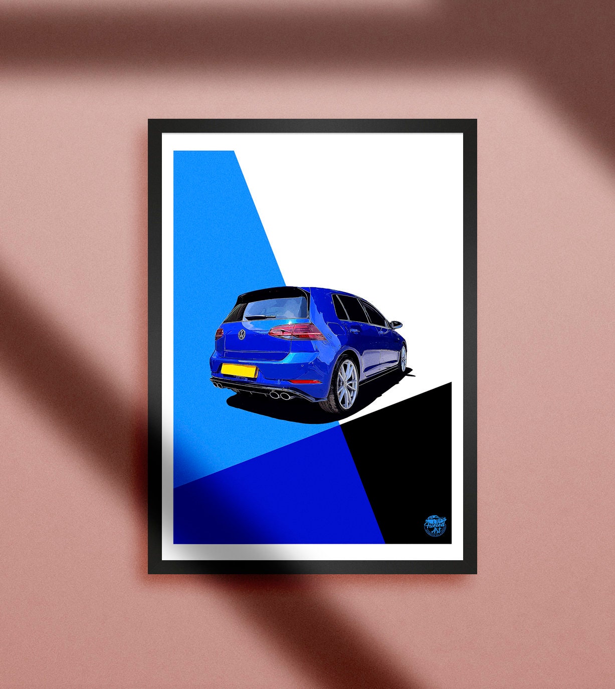 VW Golf Mk7 R Print Vw Golf Mk7 R Poster, Hot Hatch Print, Volkswagen ...