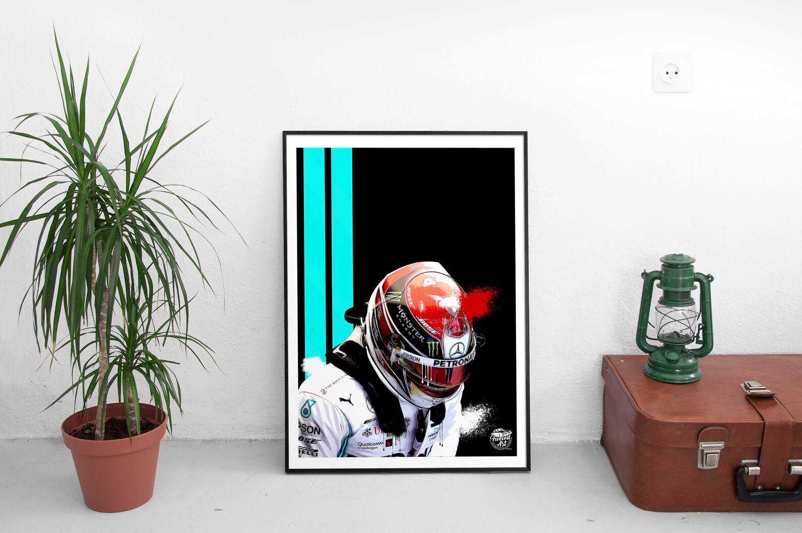 Lewis Hamilton Print Formula 1 Wall Art, Lewis Hamilton Poster, Formula ...