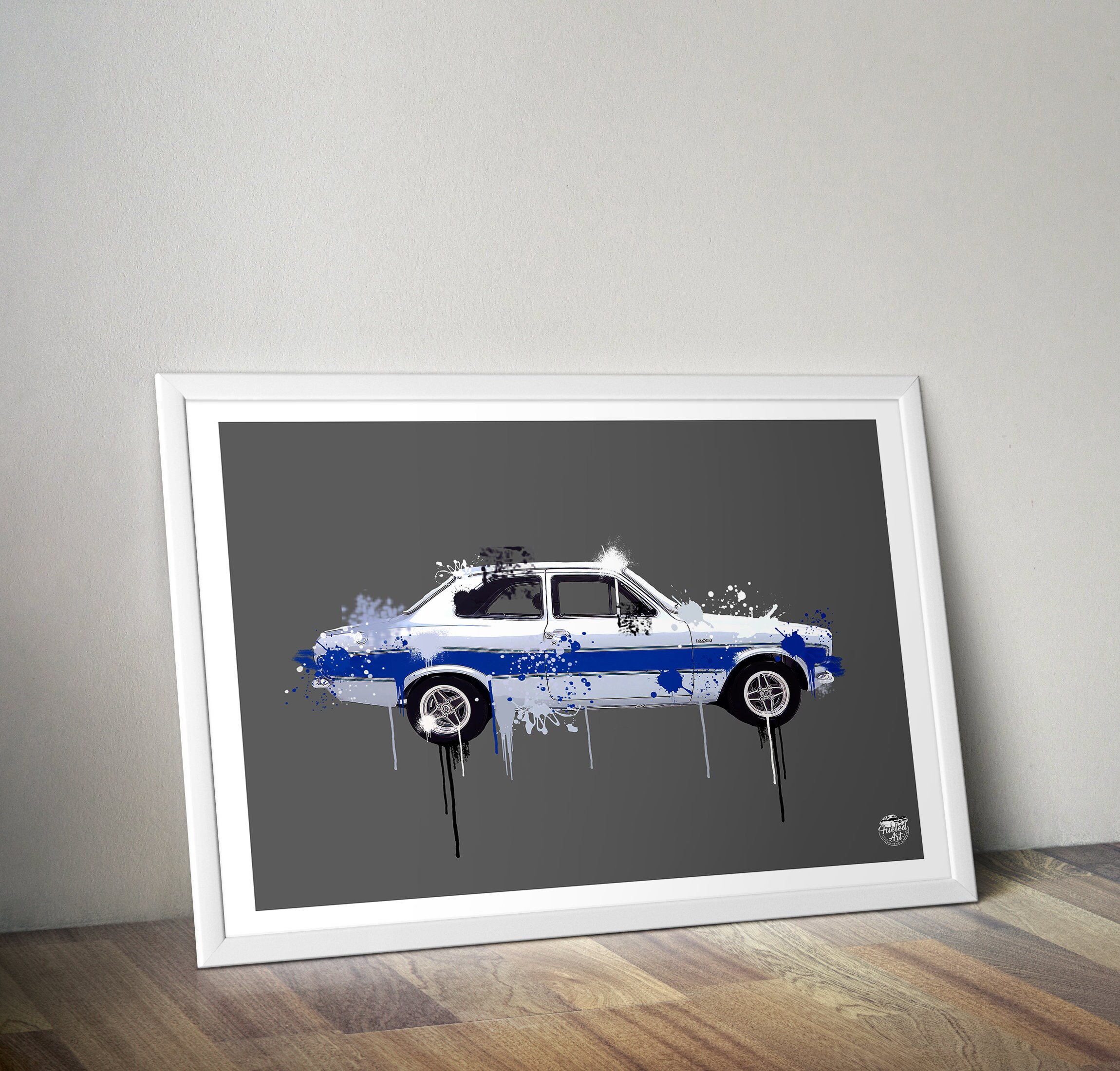 Ford Escort Mk1 RS2000 Print Ford Escort Mk1 R2000 Wall Art, Ford ...