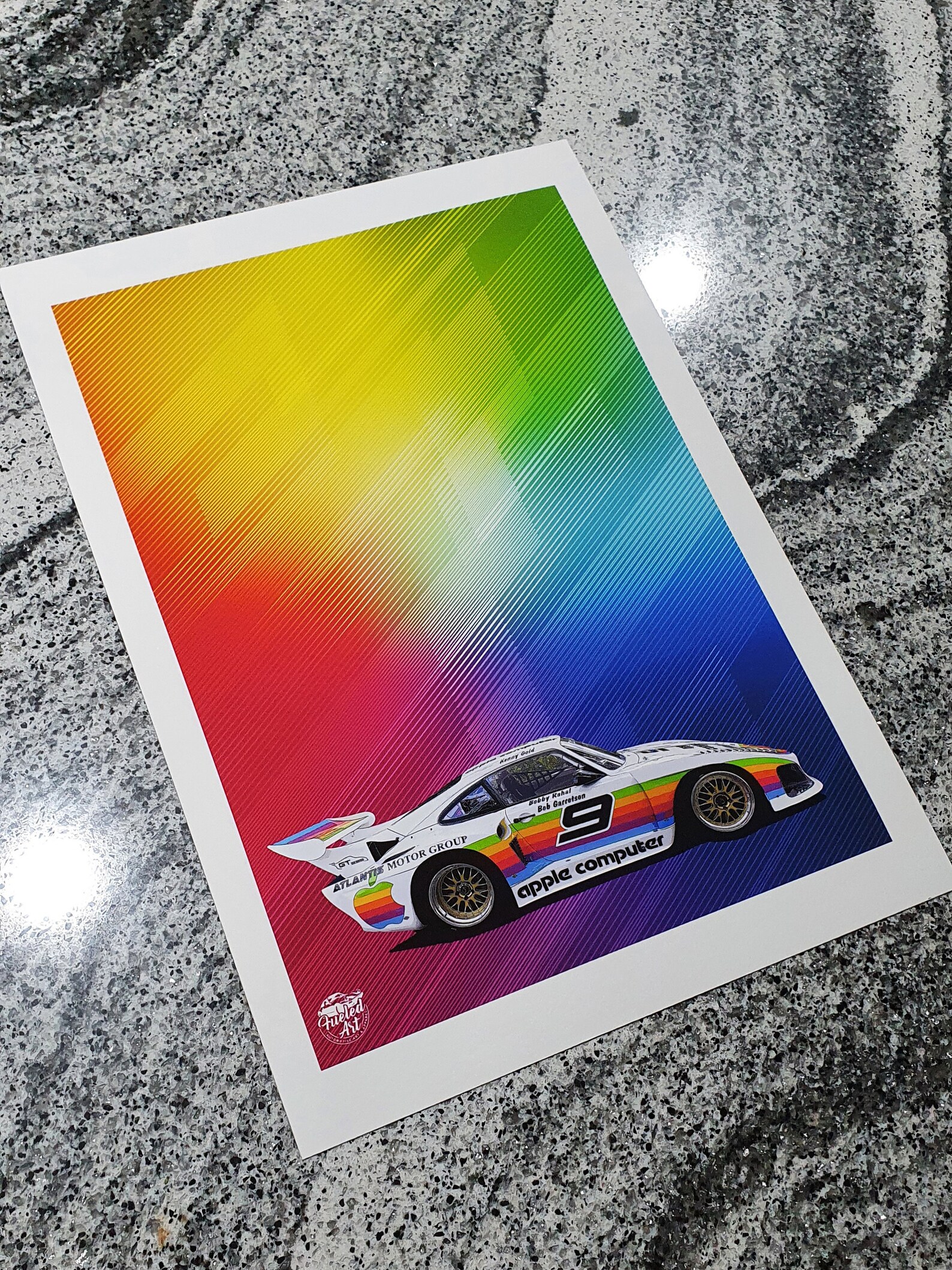 Porsche 935 Apple Livery Print Porsche Wall Art, Porsche 935 Poster ...