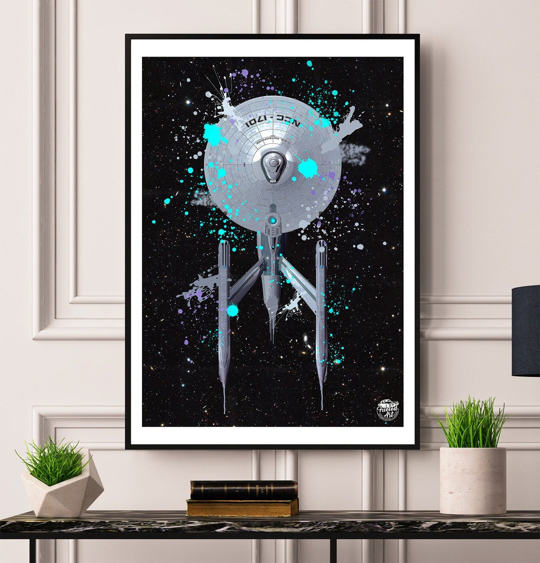 Star Trek USS Enterprise Print Vintage Movie Poster, USS Enterprise ...