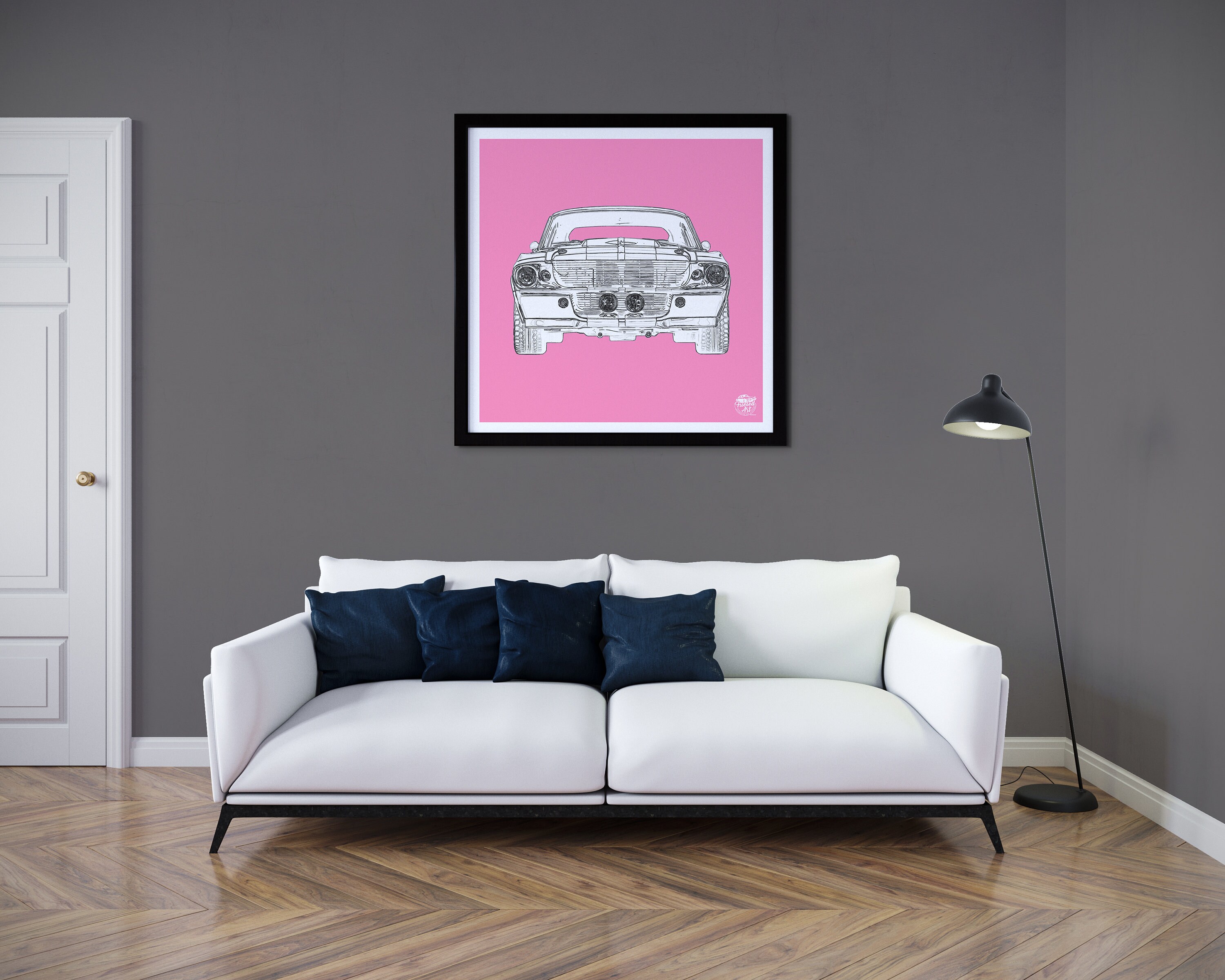 Ford Mustang GT500 Print Ford Wall Art, Ford Mustang Wall Art, Ford ...