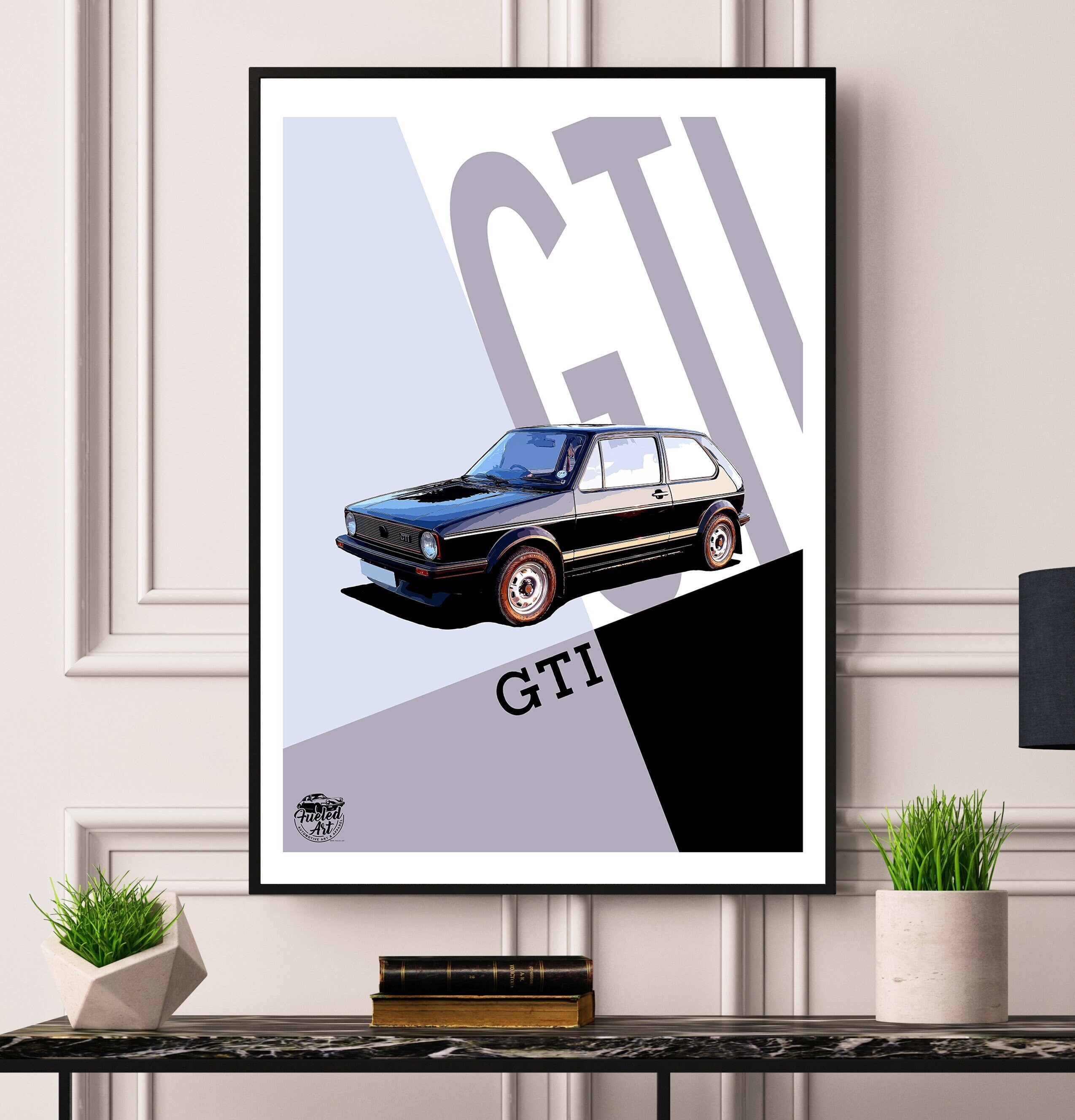 VW Golf Mk1 GTI Print Vw Golf Mk1 GTI Poster Hot Hatch - Etsy UK