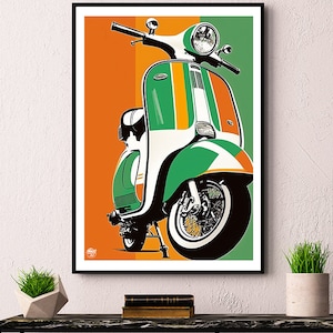 Classic Lambretta Print Lambretta Wall Art, Quadrophenia Poster ...