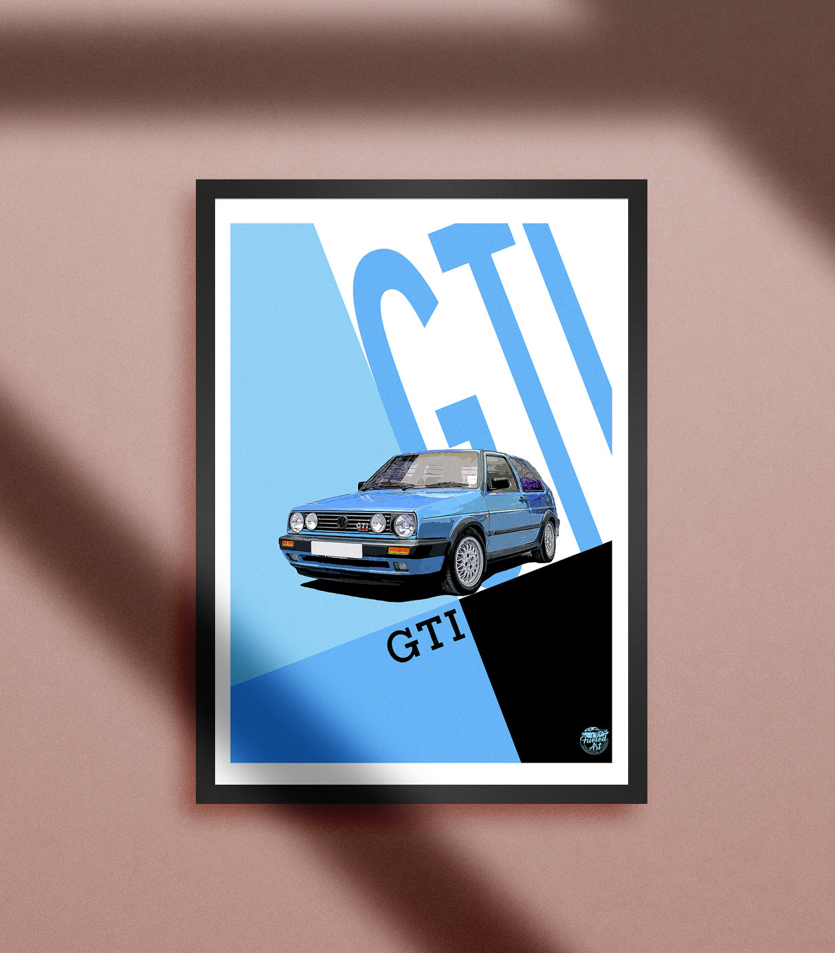 VW Golf Mk2 GTI Print Vw Golf Mk2 GTI Poster, Hot Hatch Print, Volkswagen Golf Gti Print, Vw ...
