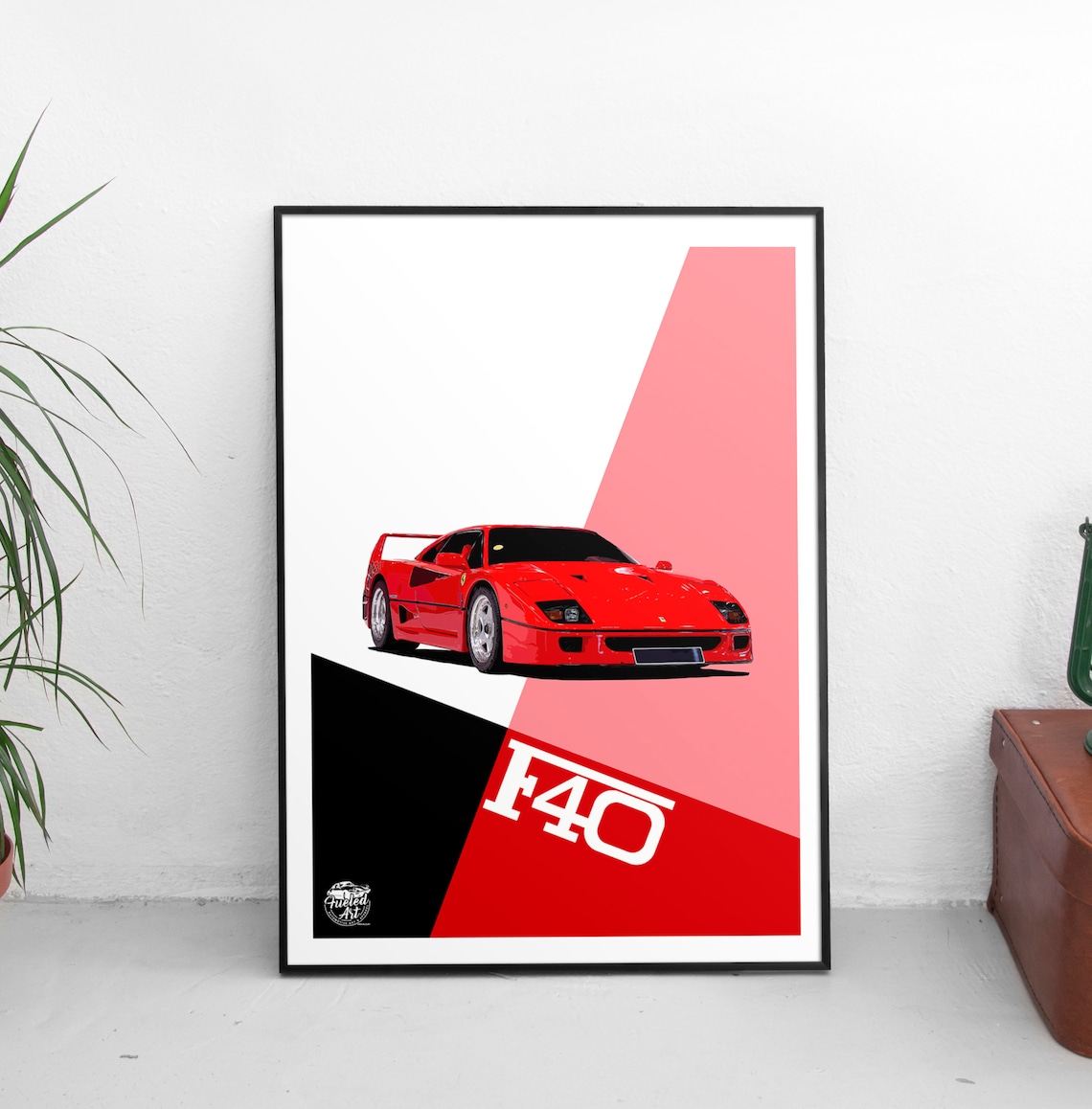 Ferrari F40 Print Ferrari F40 Wall Art Supercar Print | Etsy
