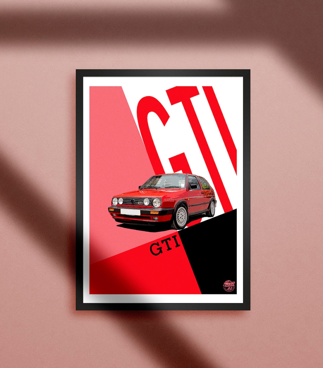 VW Golf 2 GTI Poster Hot Hatch Poster, Hot Hatch Poster, VW Golf 2 Gti ...