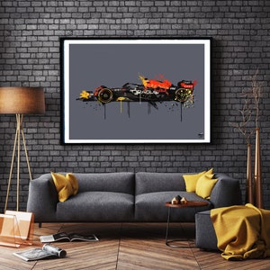 Max Verstappen 2023 Red Bull Print Max Verstappen Artwork, Formula 1 ...