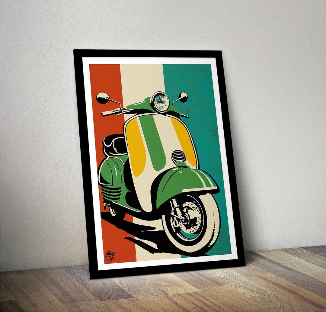 Classic Lambretta Print Lambretta Wall Art, Quadrophenia Poster ...
