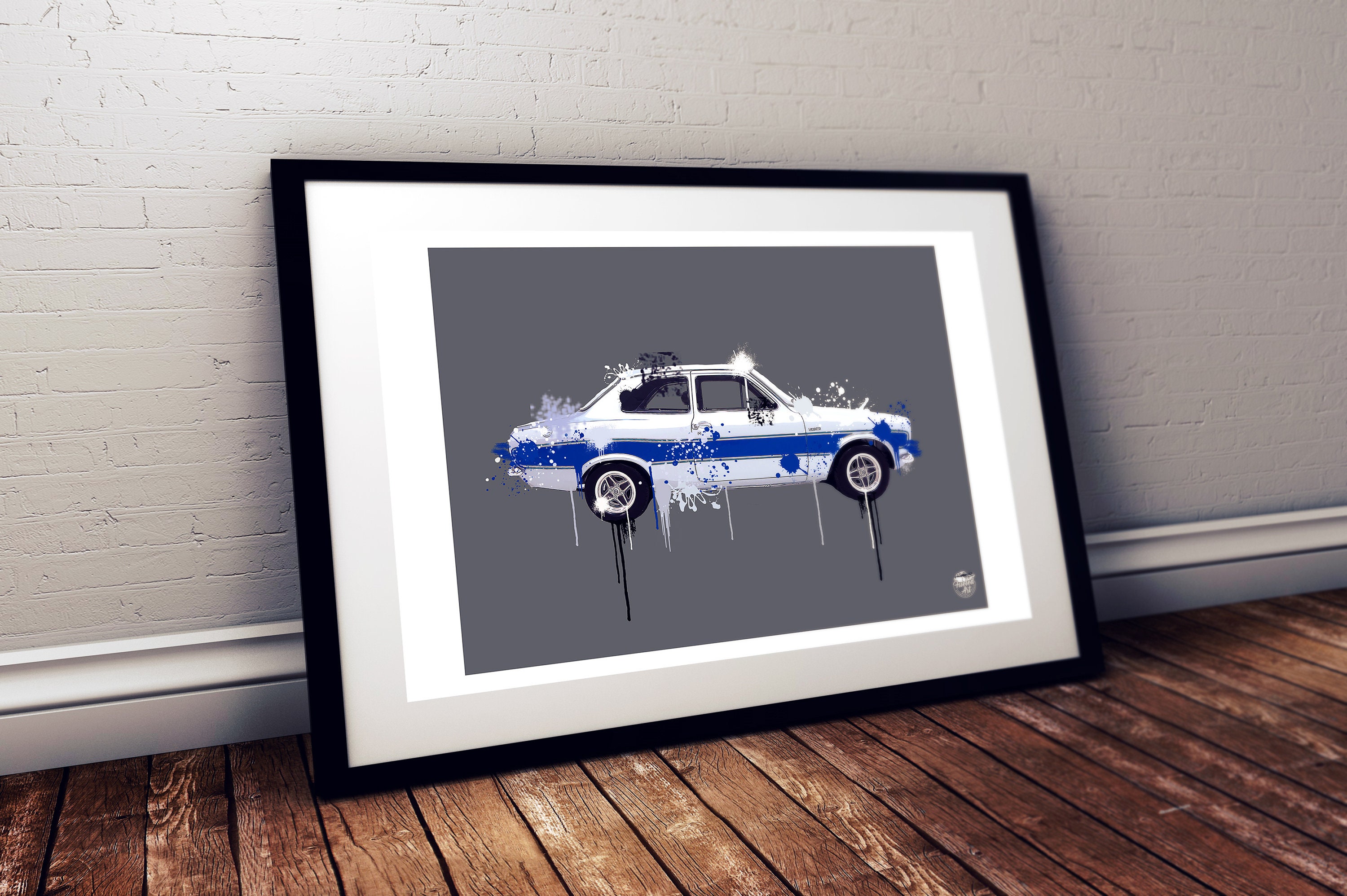 Ford Escort Mk1 RS2000 Print Ford Escort Mk1 R2000 Wall Art, Ford ...