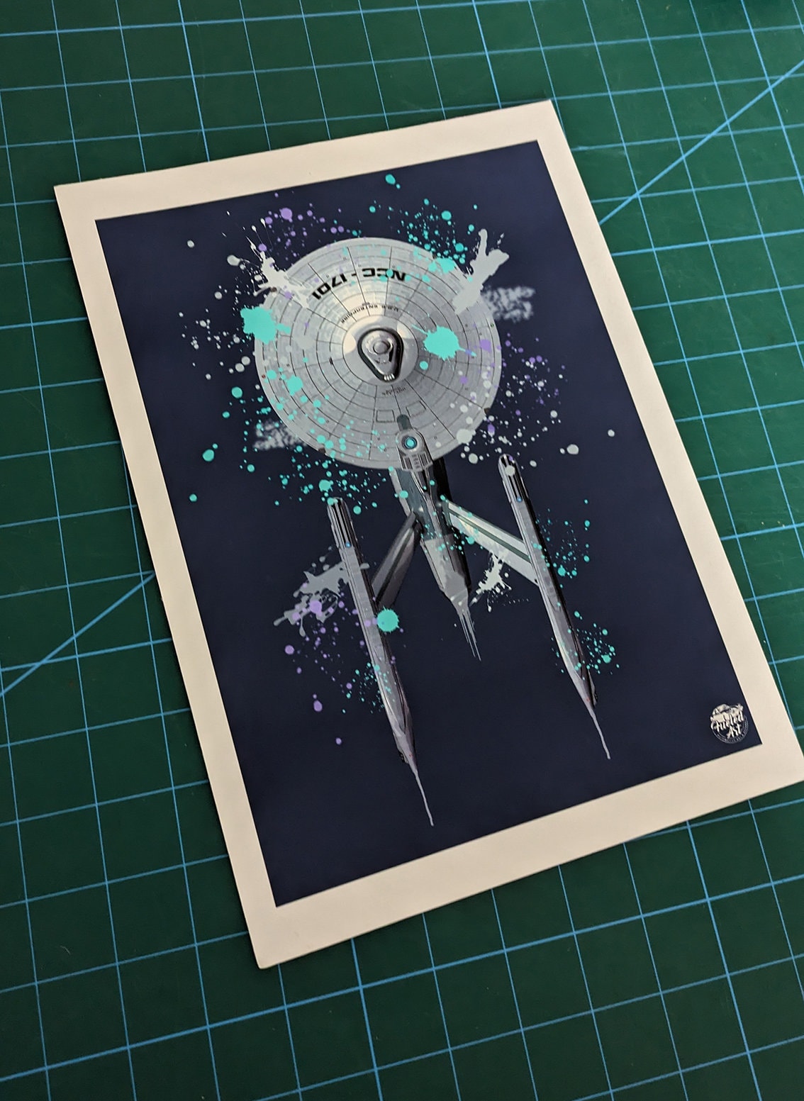 Star Trek USS Enterprise Print Vintage Movie Poster, USS Enterprise ...