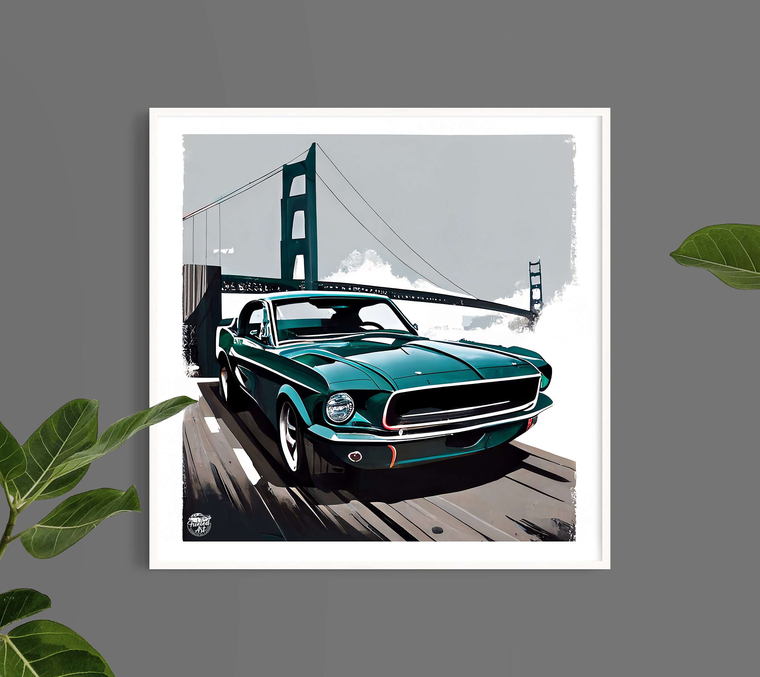 Ford Mustang Bullitt Print Bullitt Movie Poster, Ford Mustang Bullitt ...
