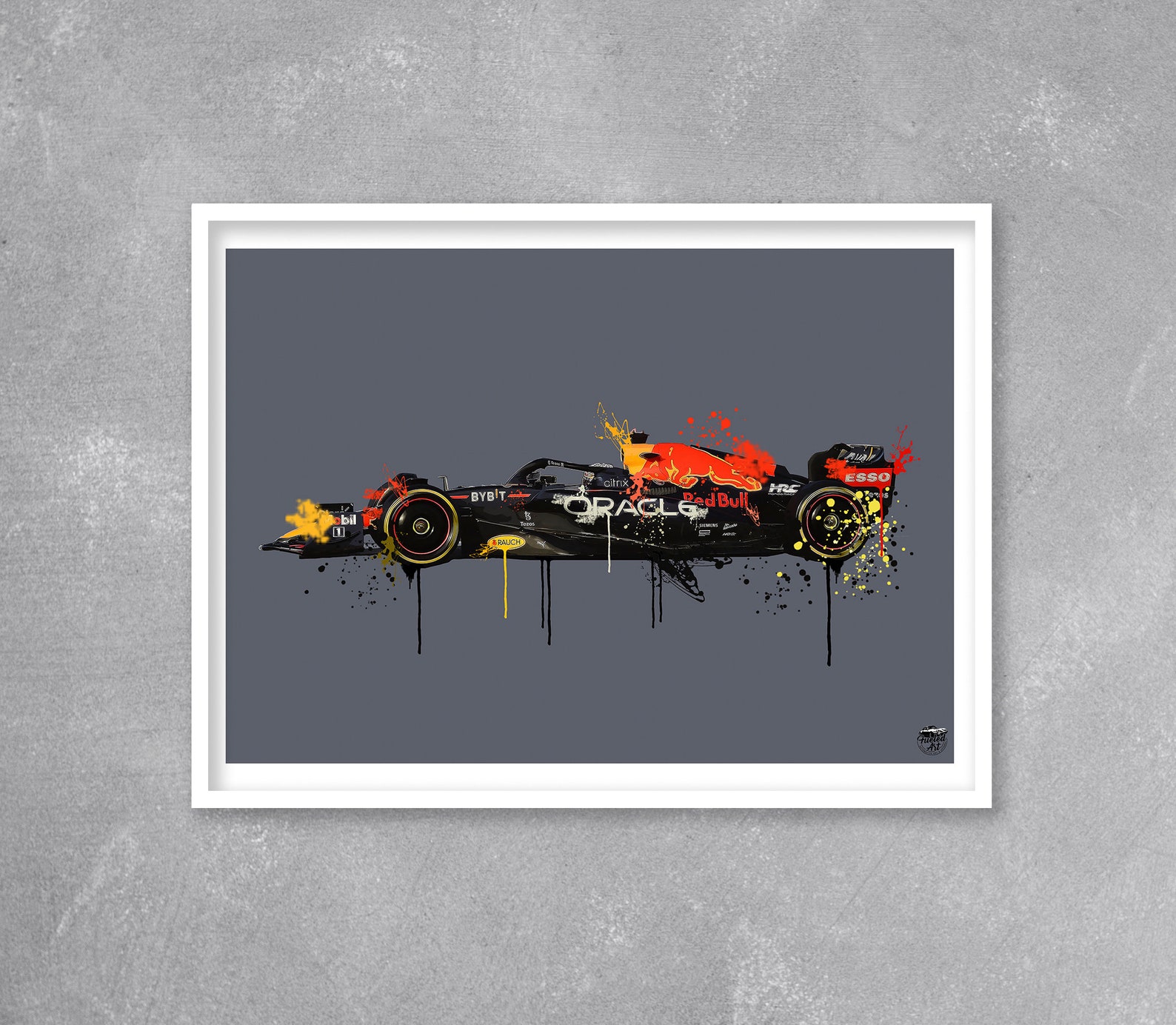 Max Verstappen 2023 Red Bull Print Max Verstappen Artwork, Formula 1 ...