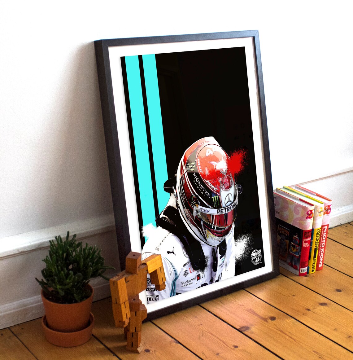 Lewis Hamilton Print Formula 1 Wall Art Lewis Hamilton | Etsy UK
