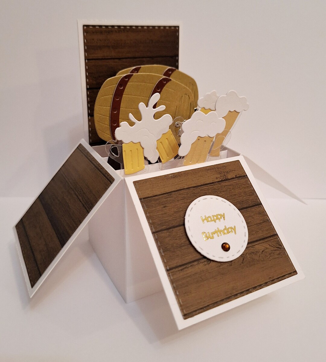 Beer Pop up Box Card - Etsy UK