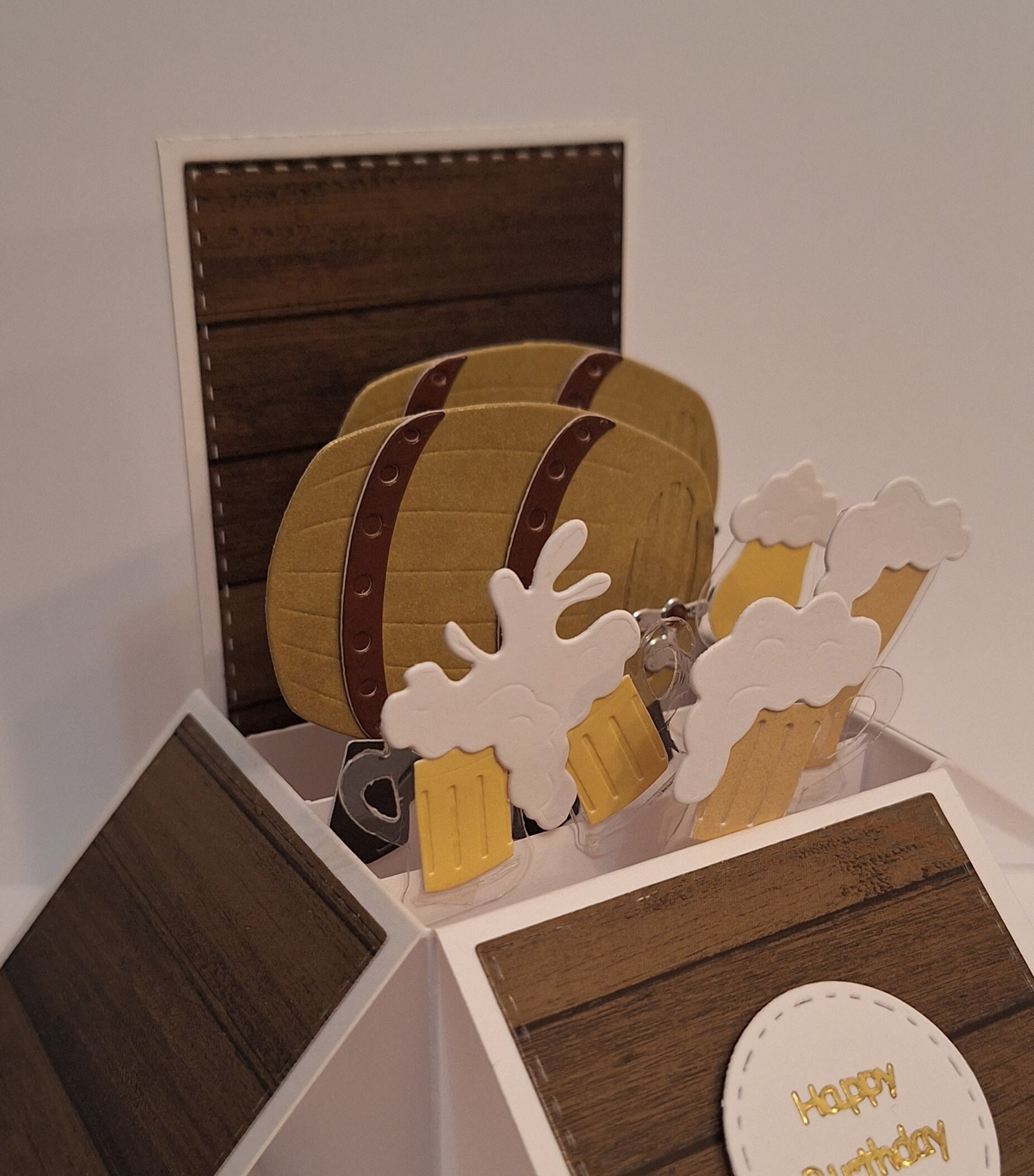 Beer Pop up Box Card - Etsy UK