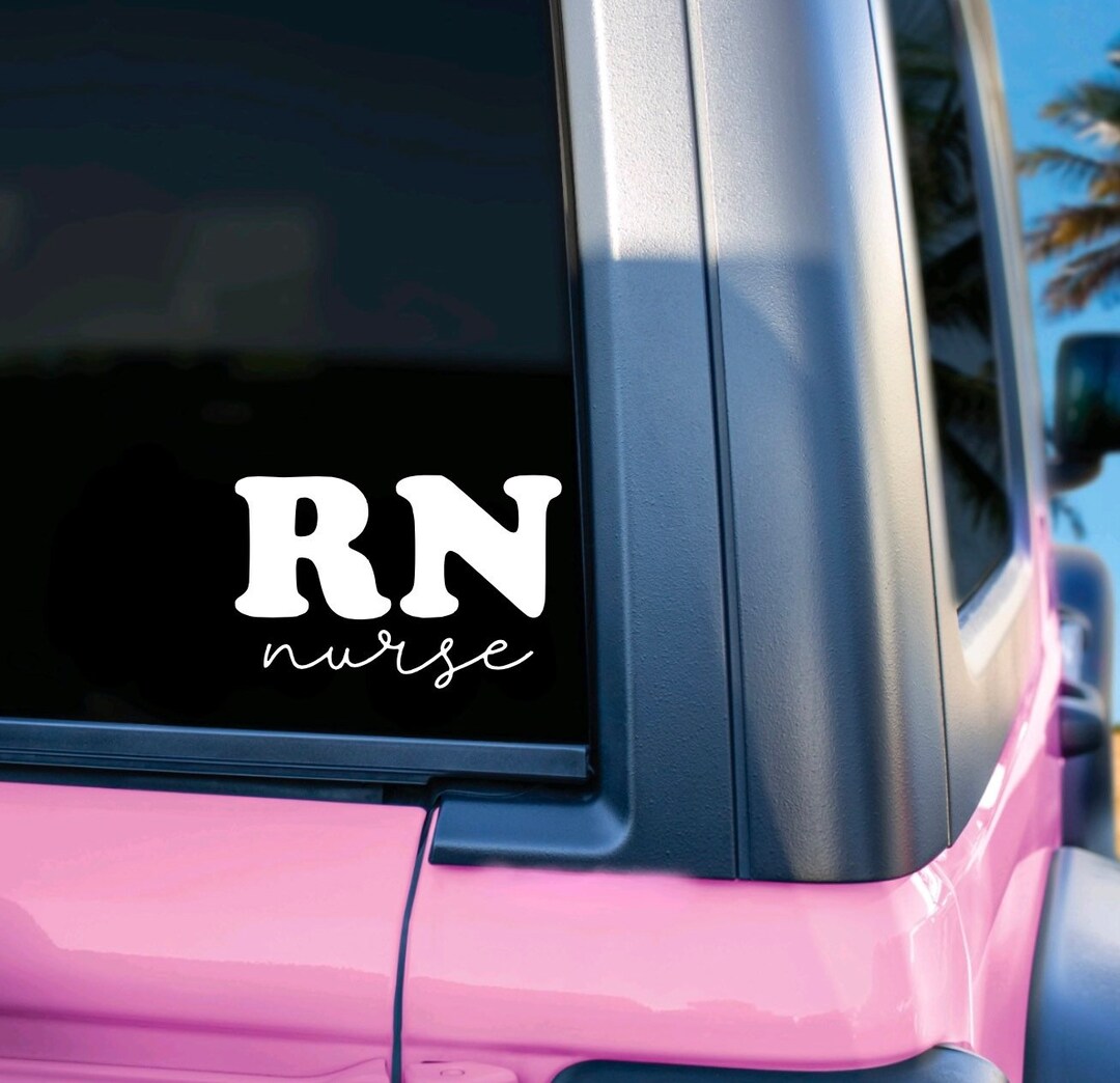 RN Decal, Car Decals, Nurse Car Decals, Tumbler Decal, Nurse Stickers ...