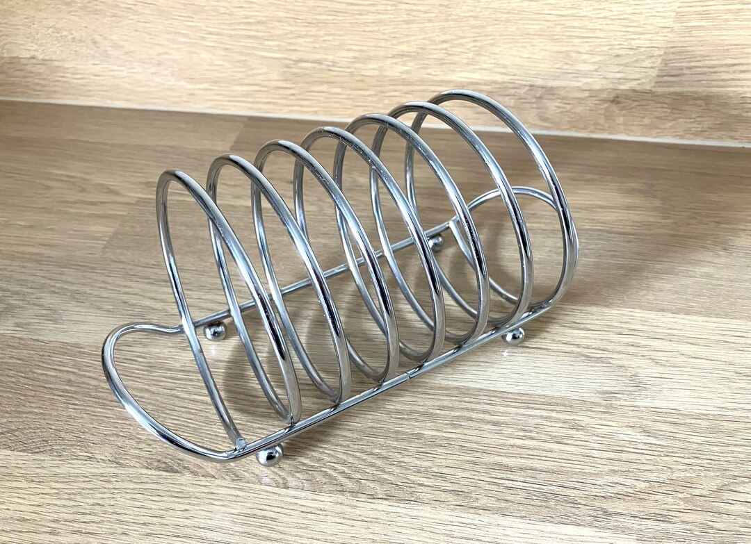 Chrome Spiral Toast Rack 1980s Retro - Etsy