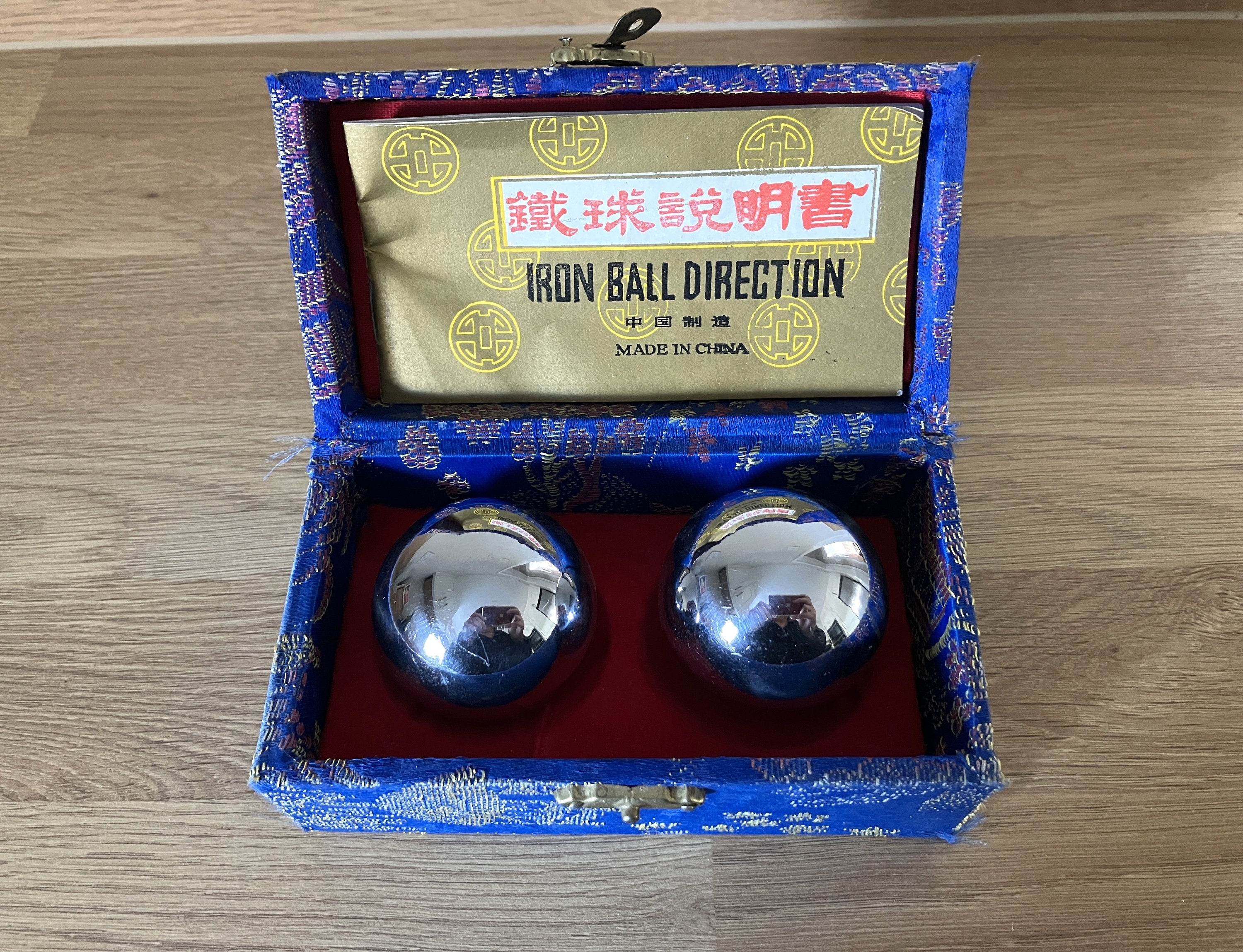 Vintage Chinese Baoding Balls in Original Fabric Box - Etsy UK