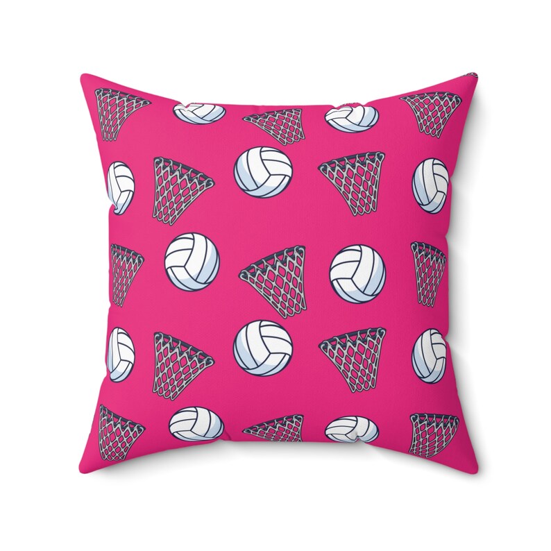 Pink Netball Square Pillow Netball Square Cushion Netball - Etsy