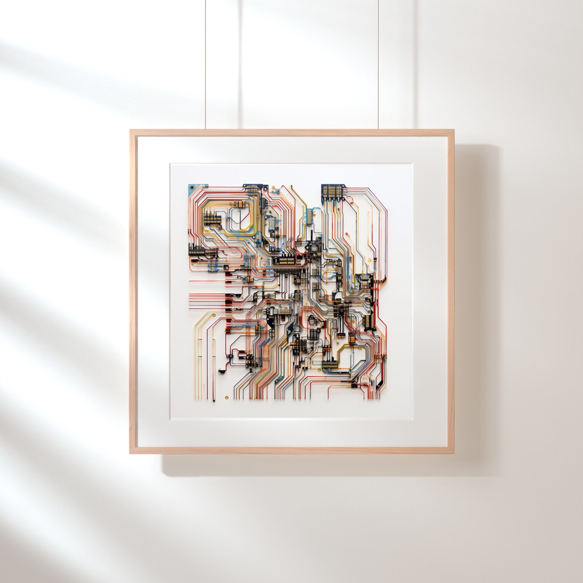Oh, Motherboard Art Print for Tech Lovers Digital Art 12 by 12 Unique ...