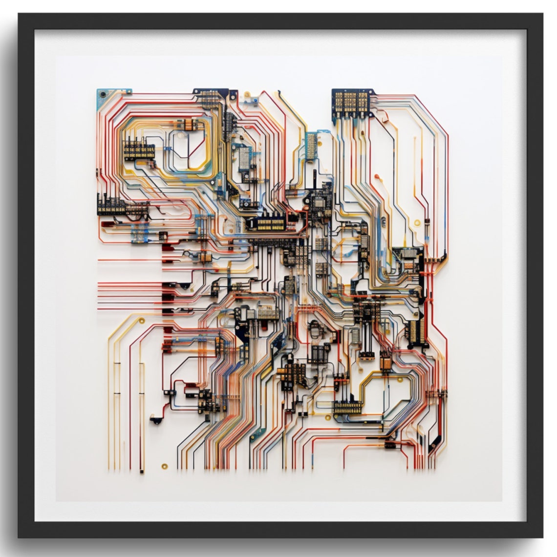 Oh, Motherboard Art Print for Tech Lovers Digital Art 12 by 12 Unique ...