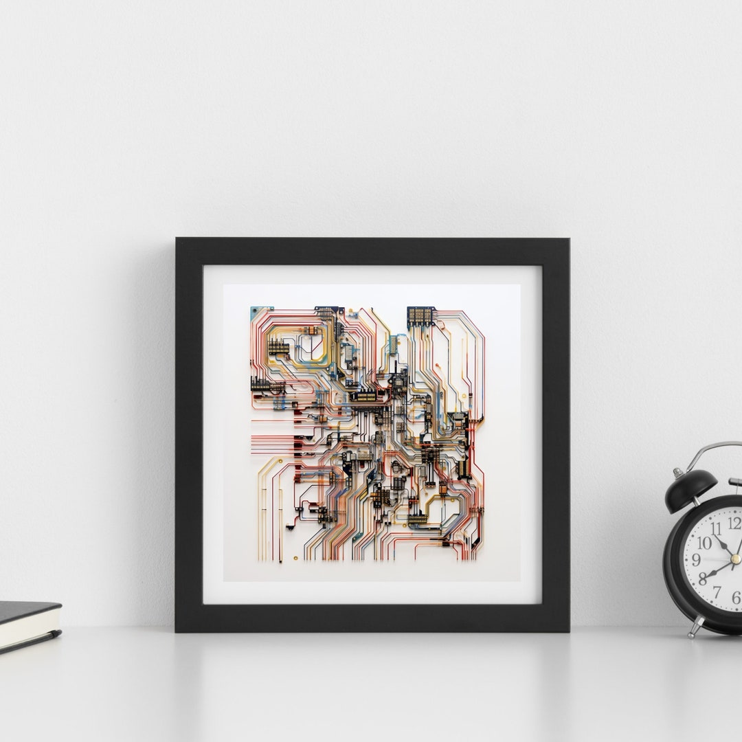 Oh, Motherboard Art Print for Tech Lovers Digital Art 12 by 12 Unique ...