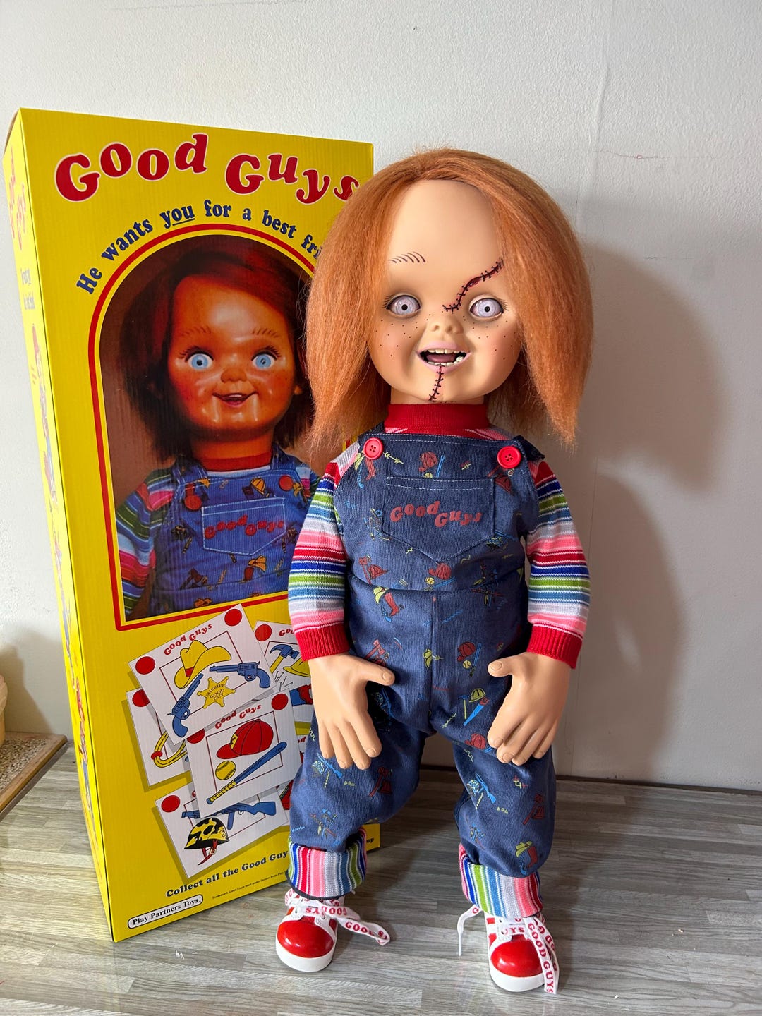 Chucky Doll Life Size Prop - Curse of Chucky Doll (E) - Custom Good ...