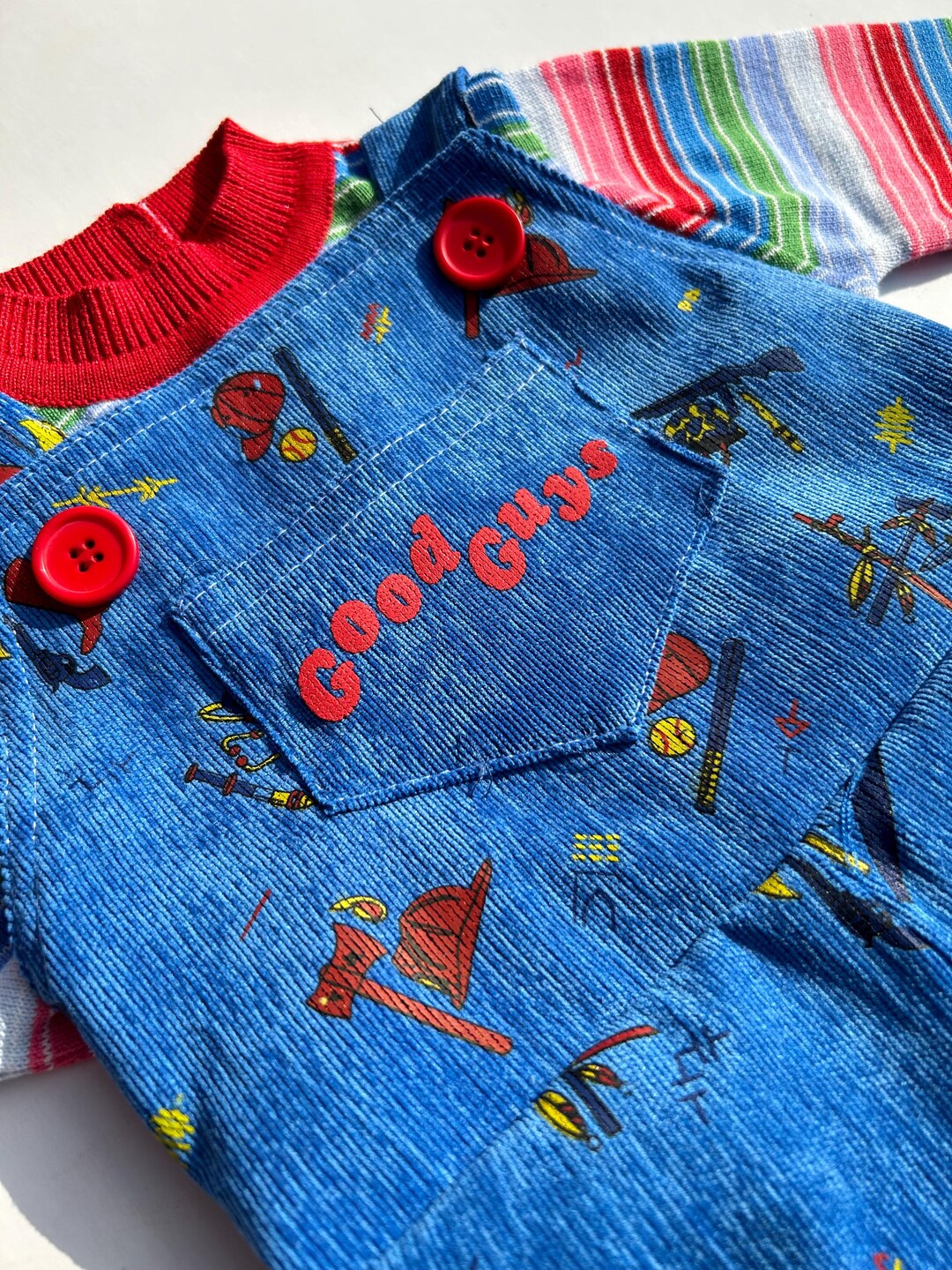 Chucky Overall and Sweater 1 X Overalls and 1 X Sweater Good Guys CP1 1988 - Etsy