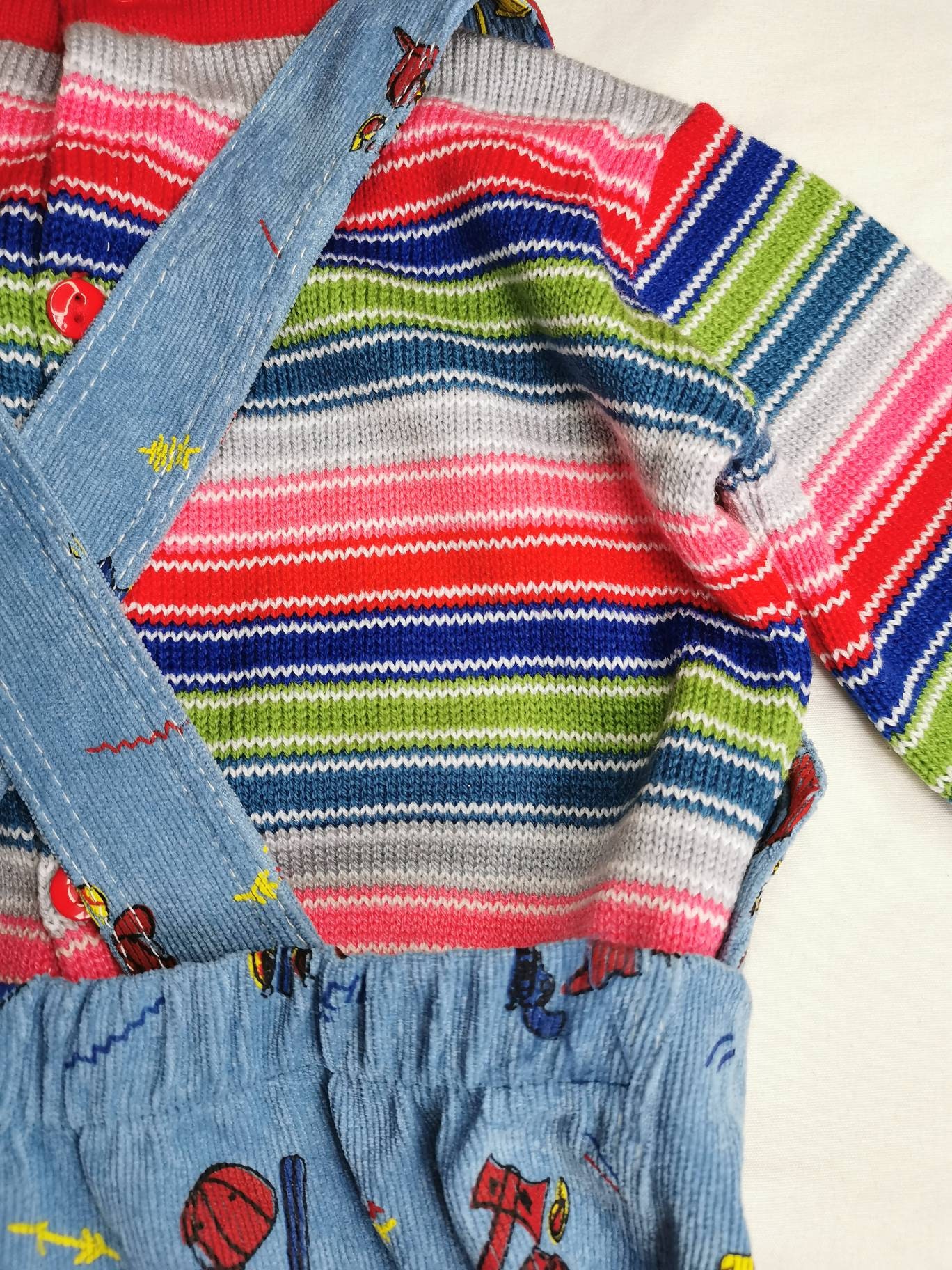 Chucky Clothes 1 x overol y 1 x suéter Good Guys 1:1 - Etsy México