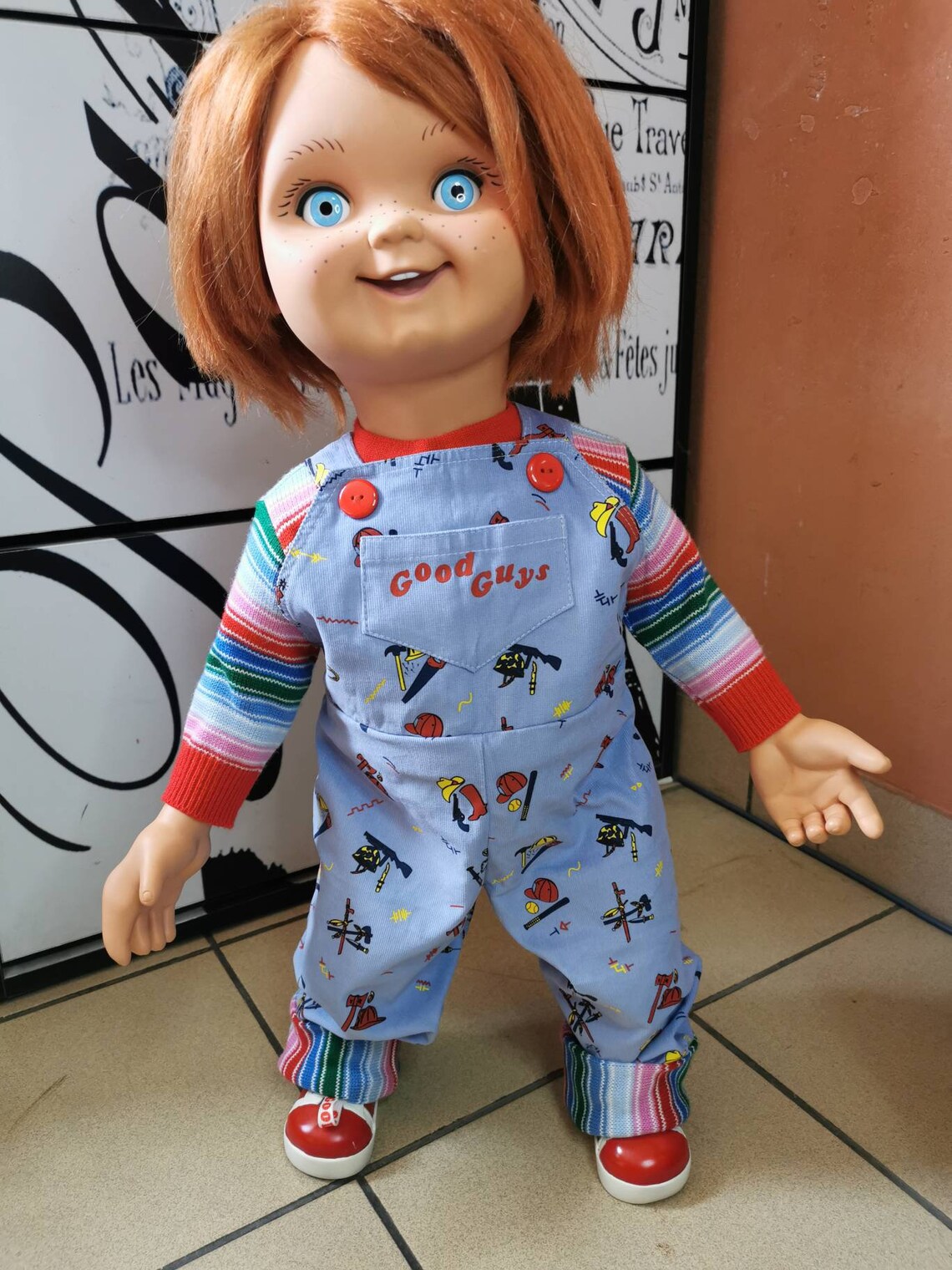 Custom Chucky Clothes overall Good Guys 1:1 Prop - Etsy