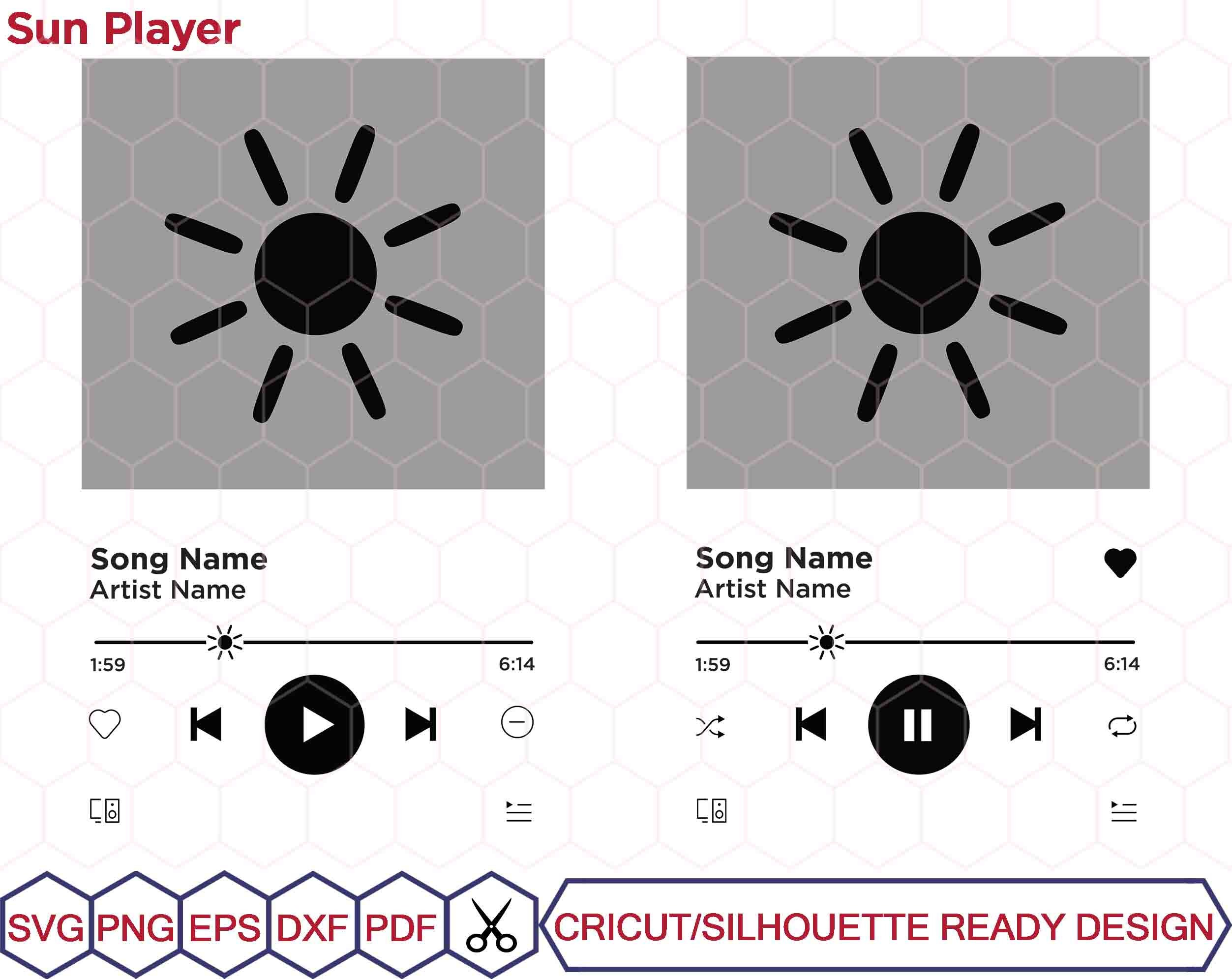 Music Player SVG Audio Control Buttons SVG Audio SVG | Etsy UK