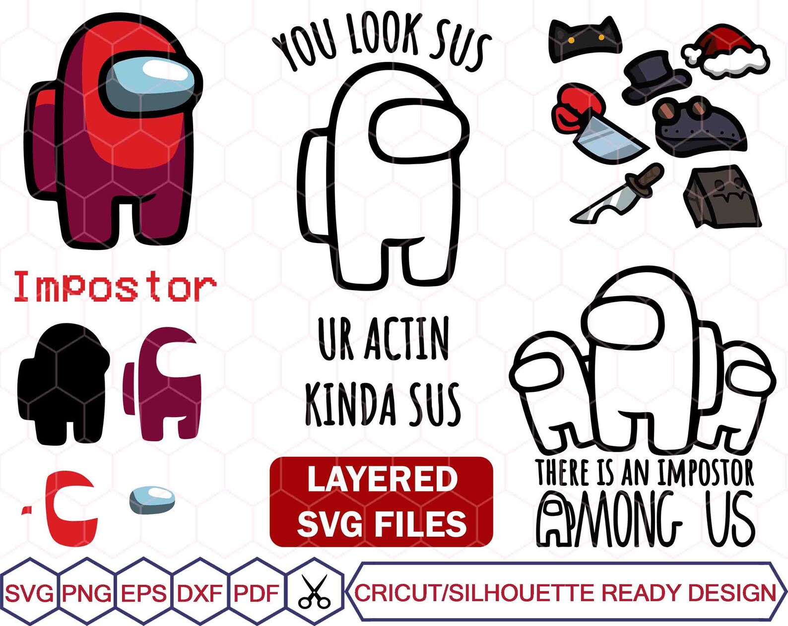 Among us layered svg - peremedia