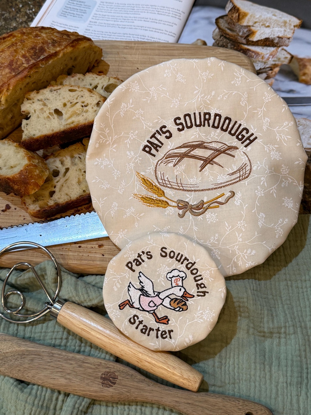 Waterproof Bowl Cover, Sourdough Bowl Covers, Sourdough Starter, Jar ...